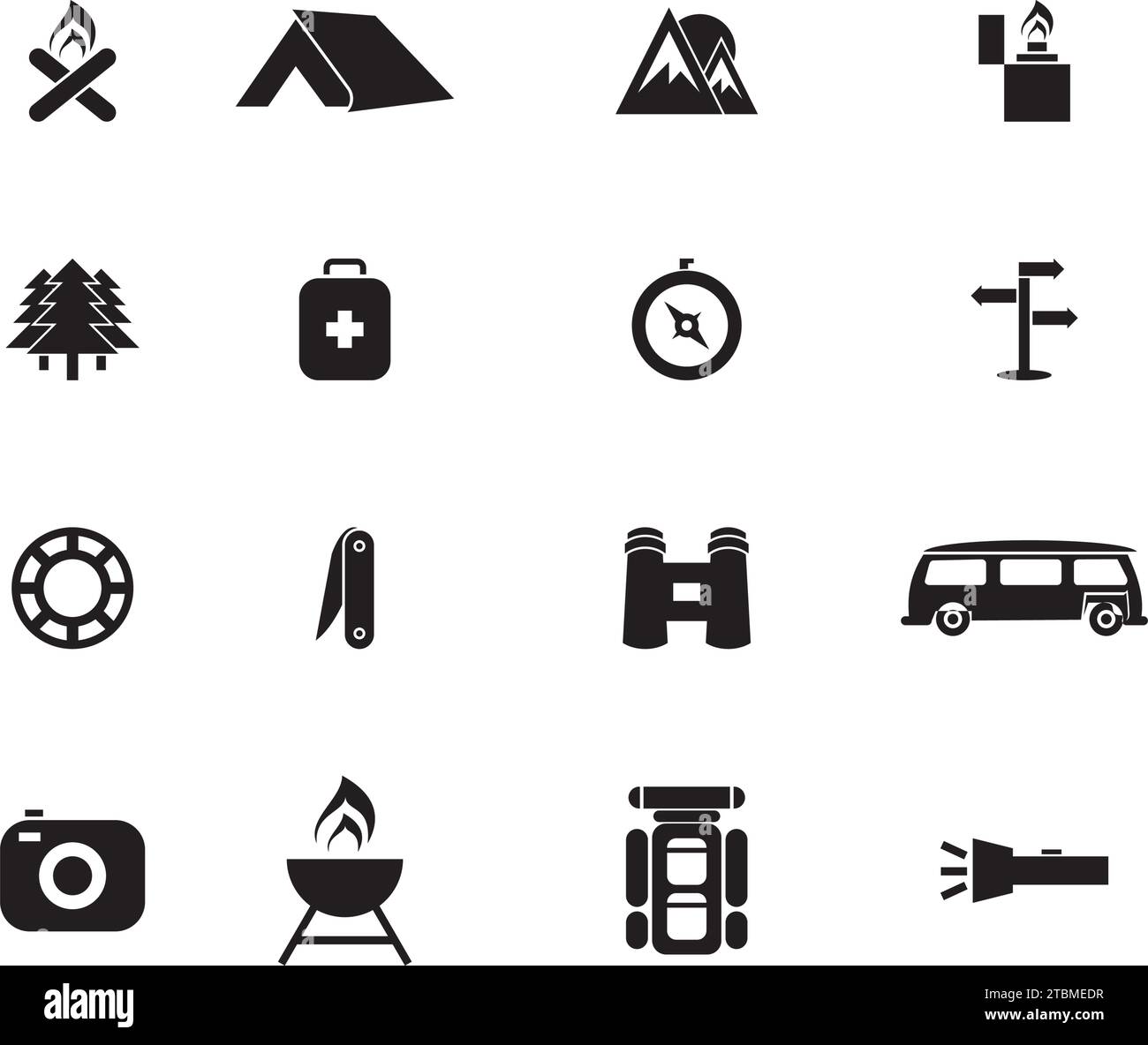 is an iconic icon associated with the camping icon Stock Vector Image ...