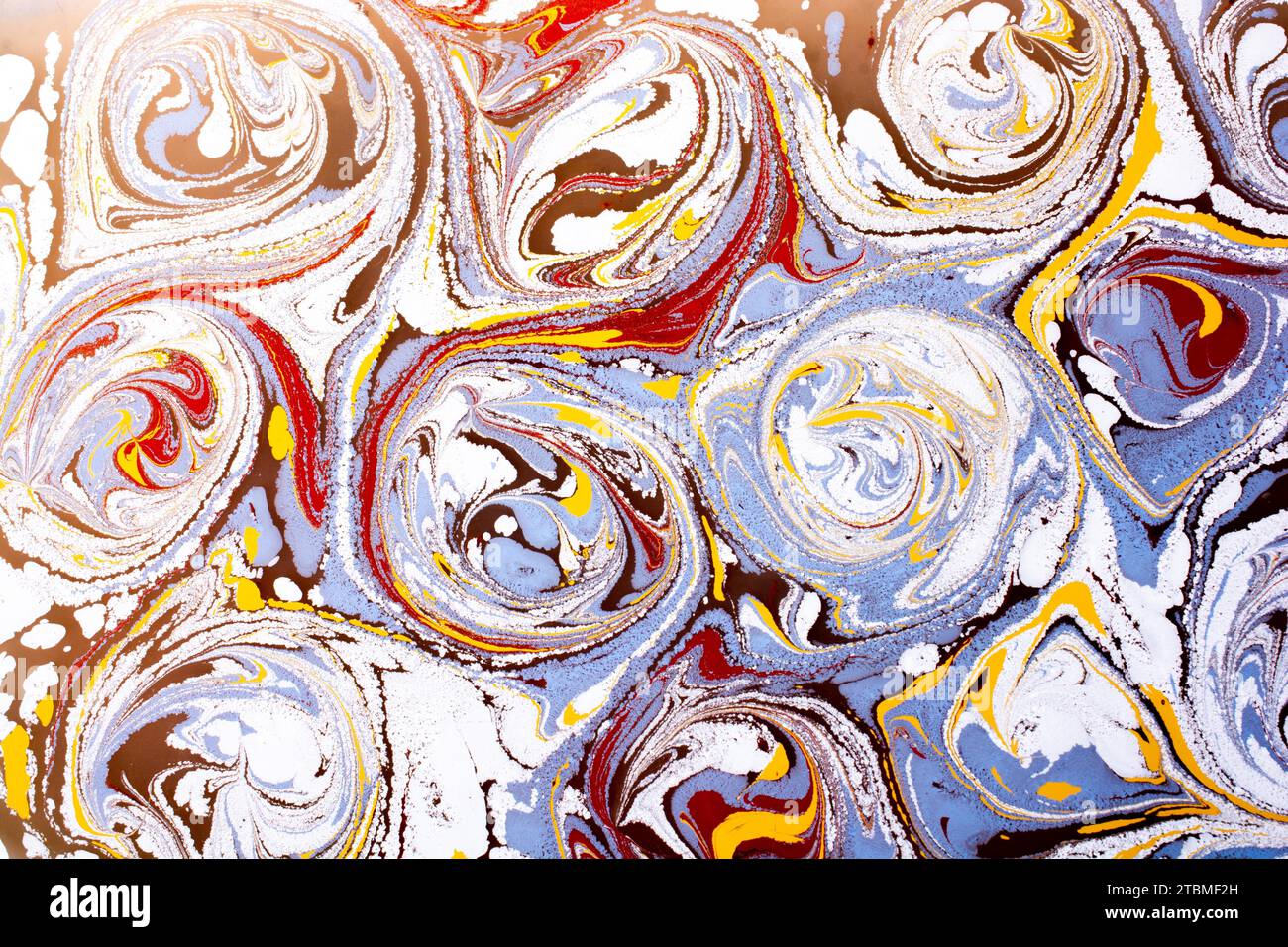 Creative ebru art background with abstract paint. Marbling texture ...