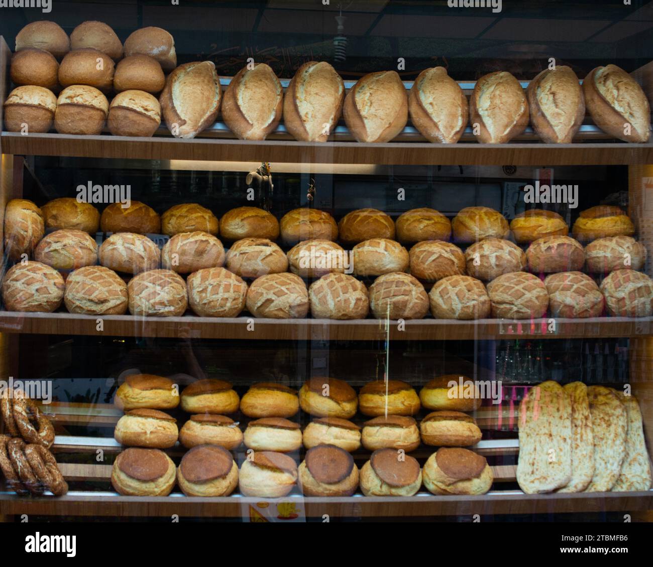 Traditional Turkish style made bread loaf Stock Photo - Alamy