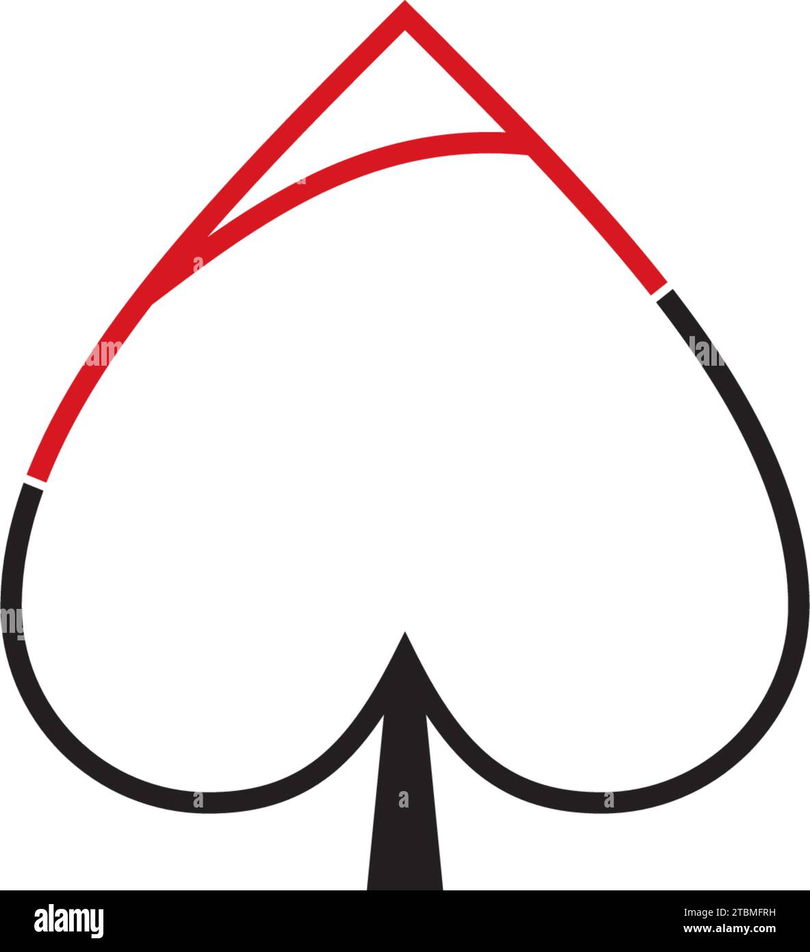 is a symbol of a spade that symbolizes a game or a toy Stock Vector ...