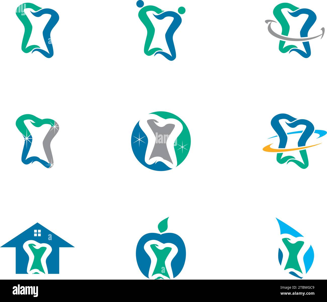 is a symbol in the form of teeth symbolizing dental care, dental ...