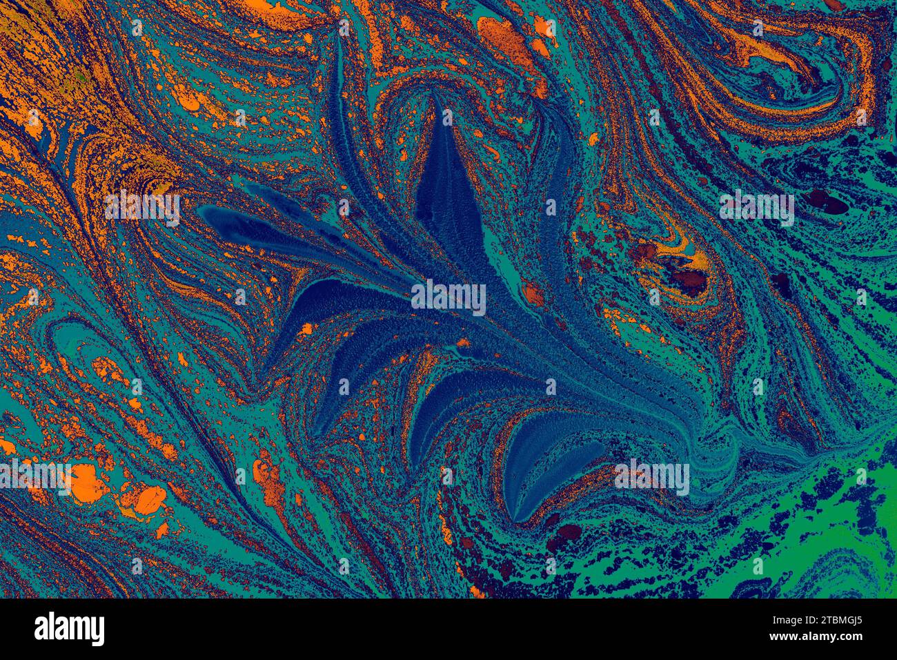 Abstract creative marbling pattern for fabric. Ebru marble effect ...