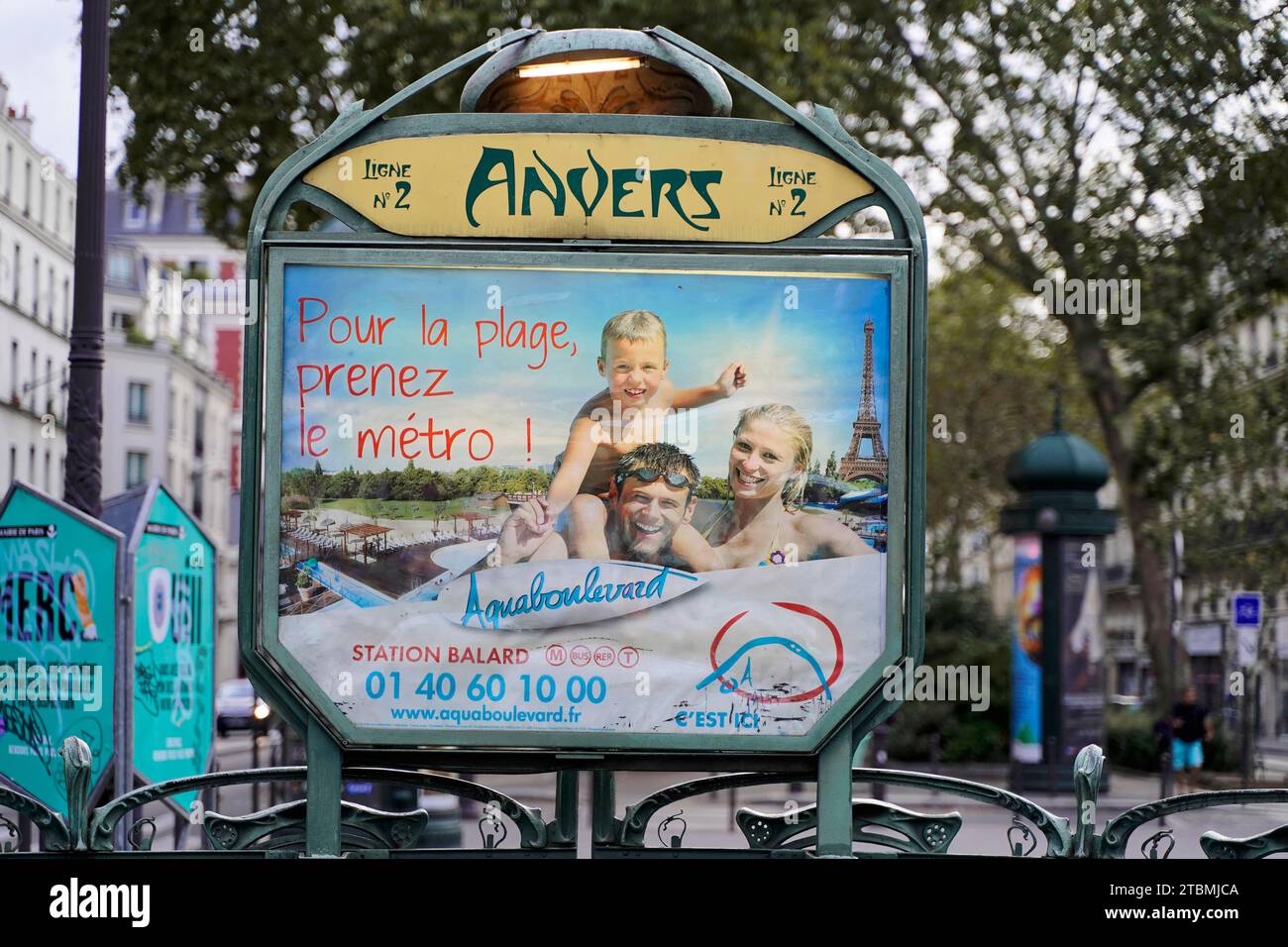 ANVERS, metro sign at a station, Paris, France Stock Photo - Alamy