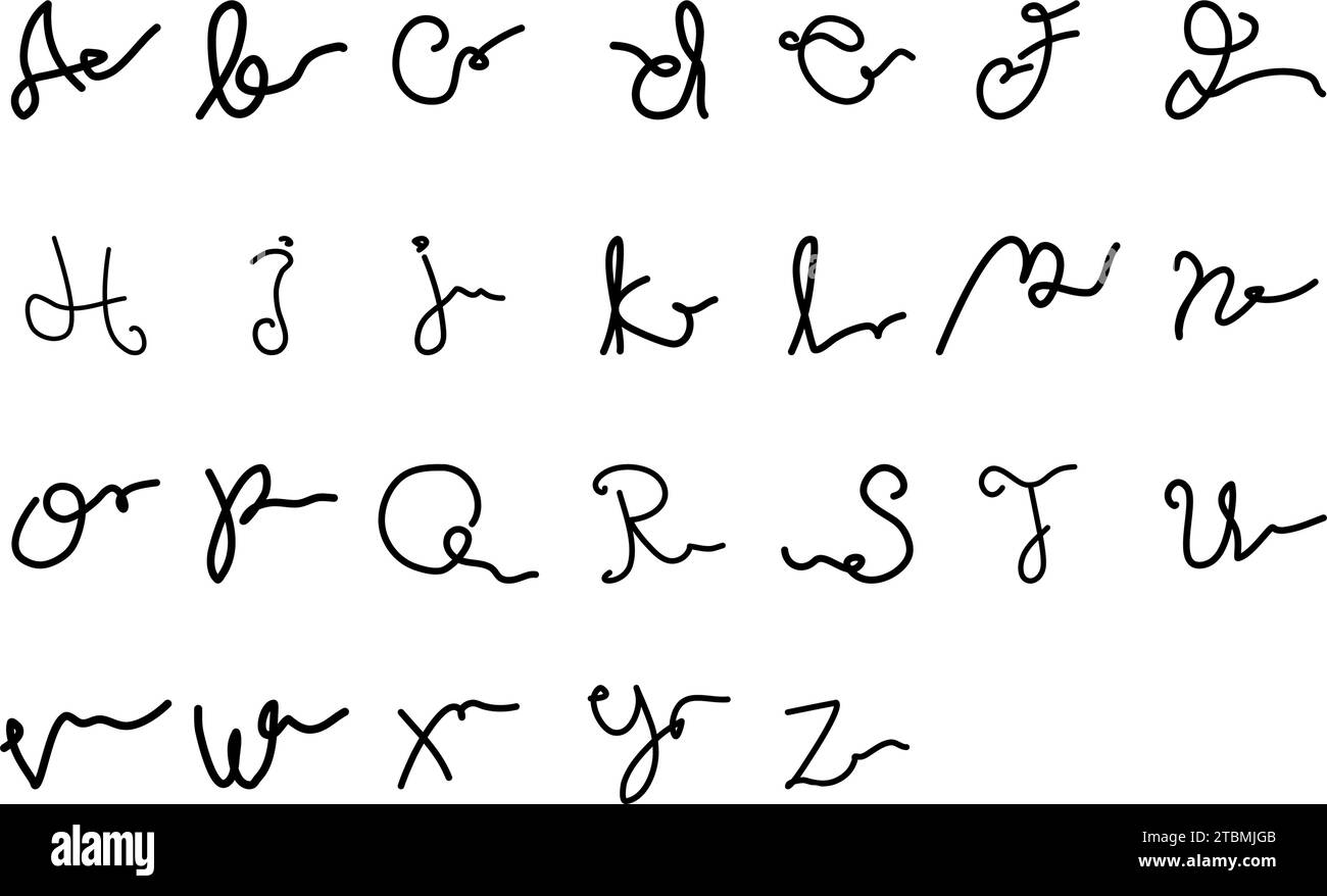 is a symbol of a signature letter Stock Vector Image & Art - Alamy