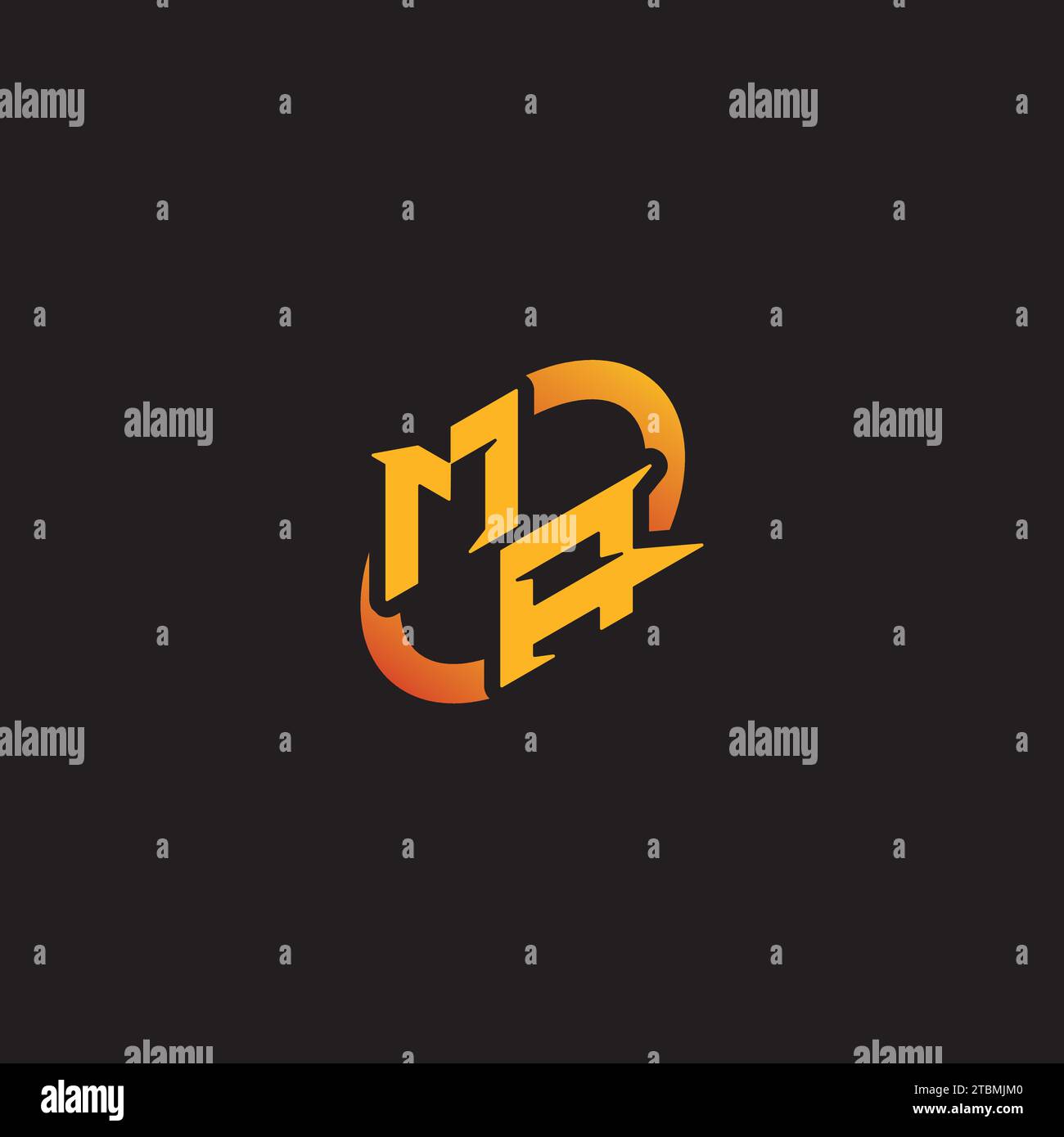 AM combination letter unique initials logo esport for gaming team ...