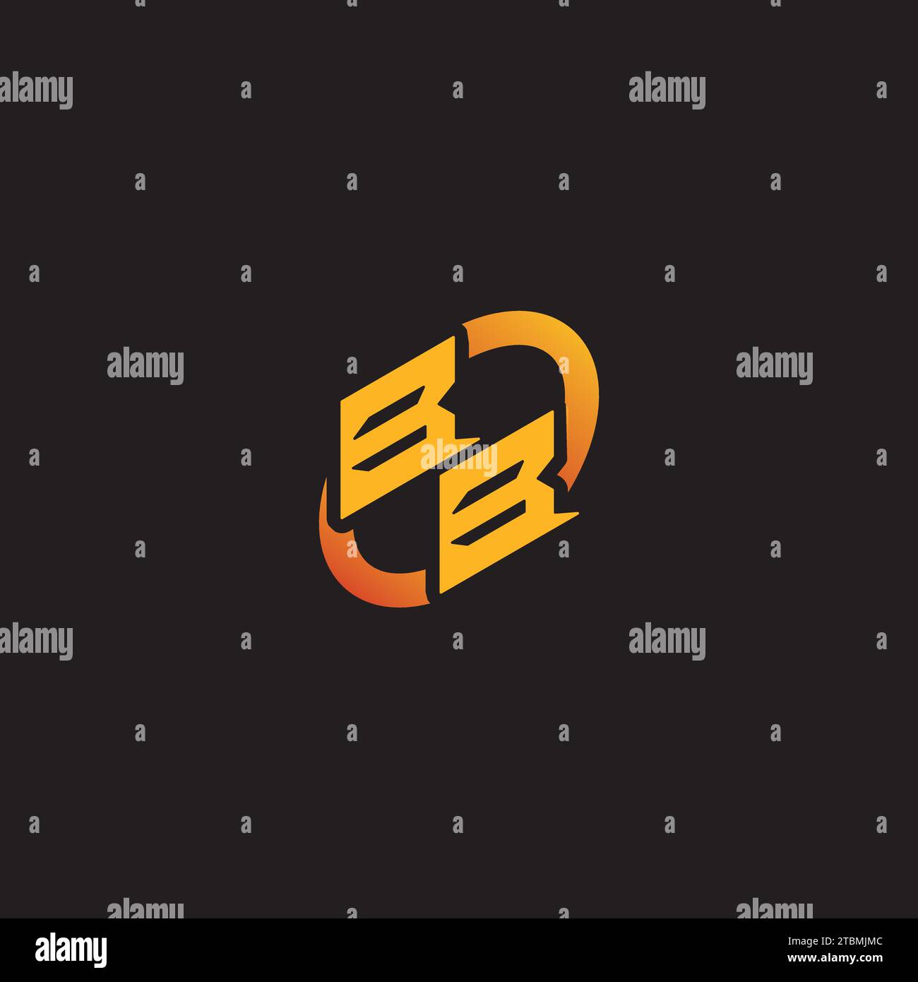 BB combination letter unique initials logo esport for gaming team ...