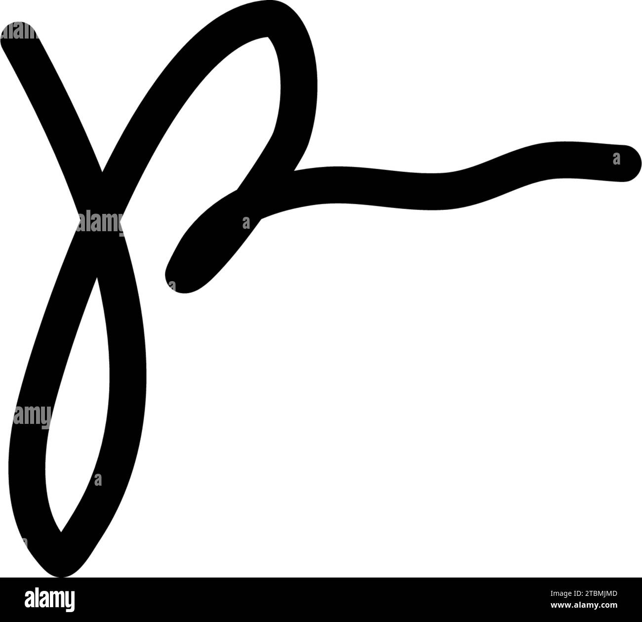 is a symbol of a signature letter Stock Vector Image & Art - Alamy