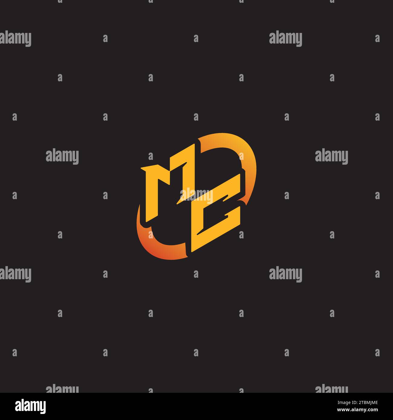 CM combination letter unique initials logo esport for gaming team ...