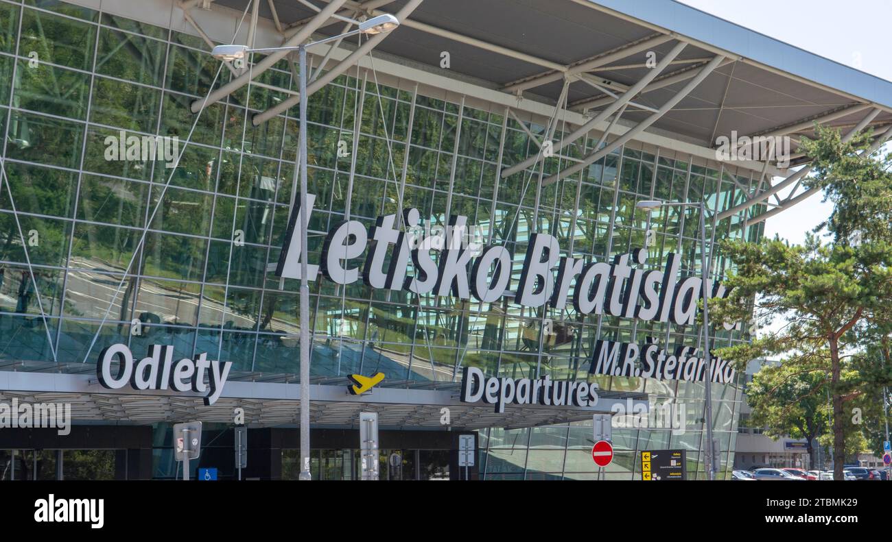 Bratislava, Slovakia, August, 4, 2022 : Bratislava airport terminal ...