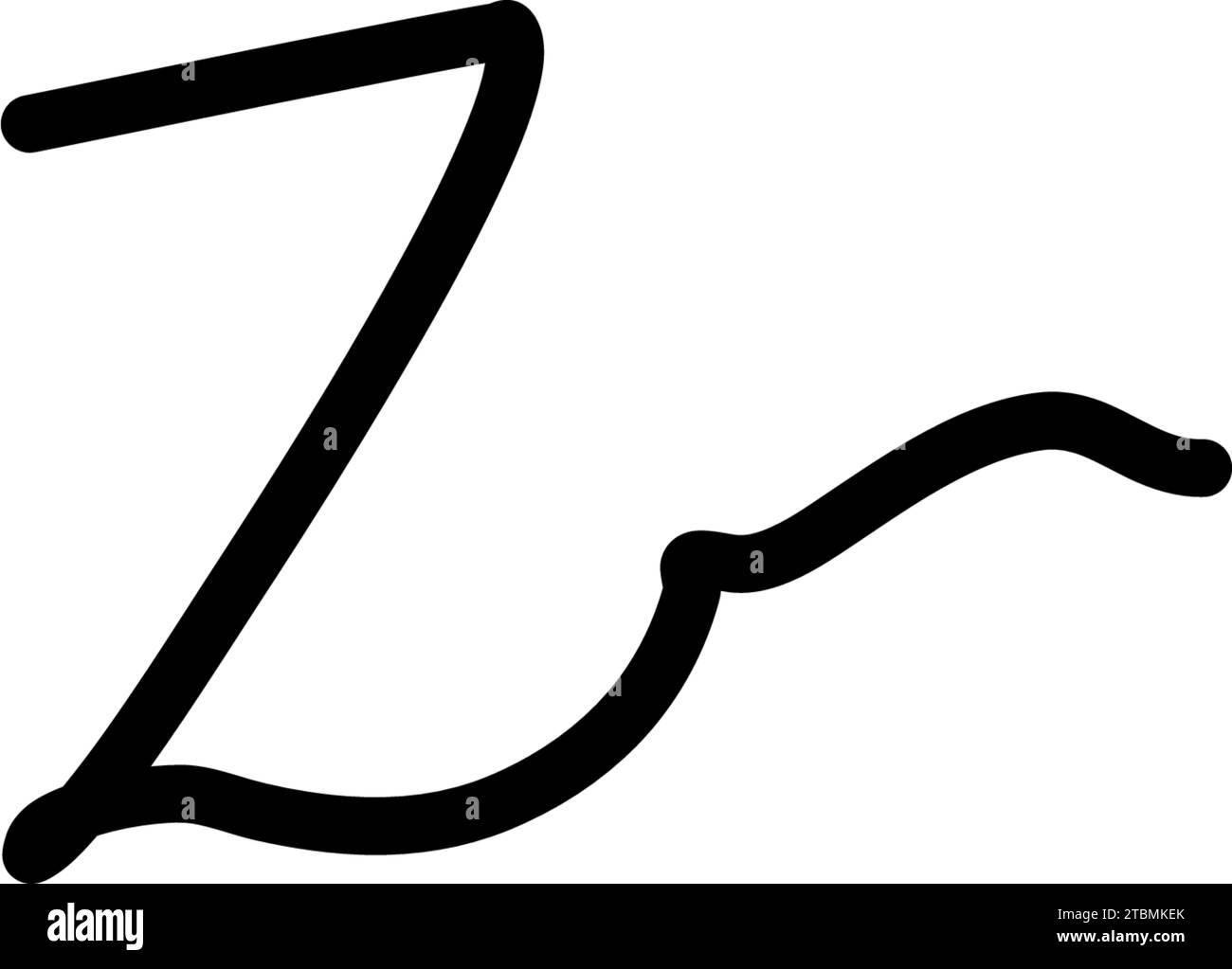 Hand written letter z logo hi-res stock photography and images - Alamy