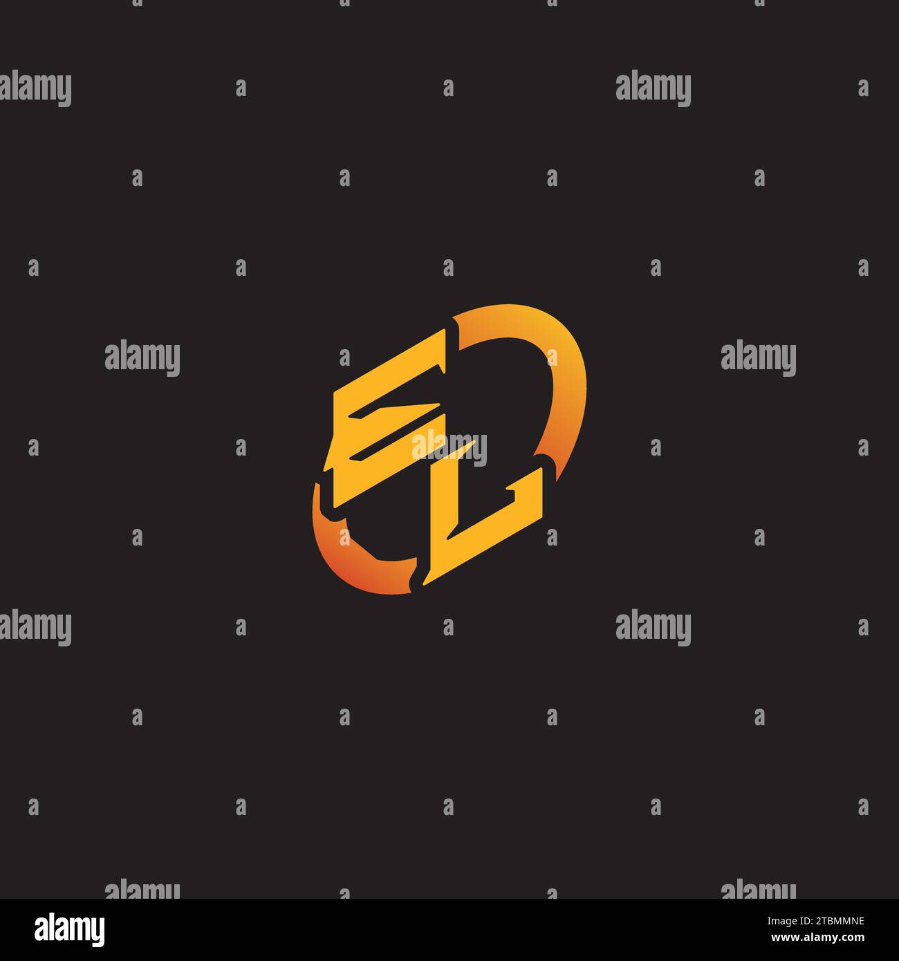 LE combination letter unique initials logo esport for gaming team ...