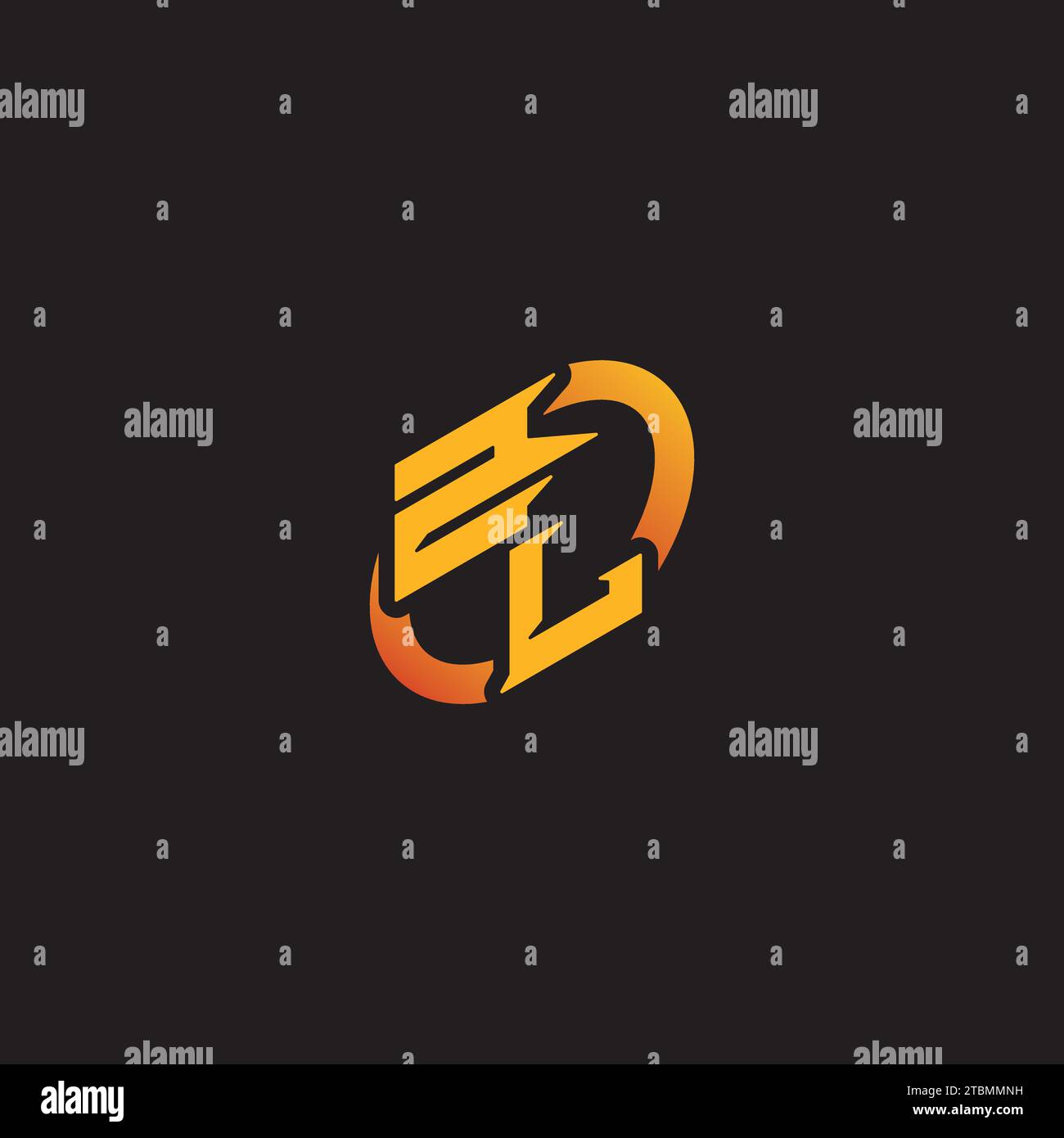 LZ combination letter unique initials logo esport for gaming team ...