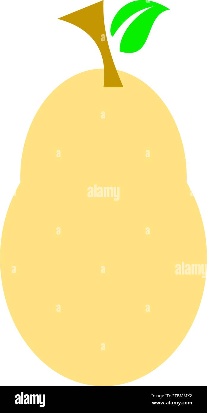 Sliced ripe pears on Stock Vector Images - Alamy