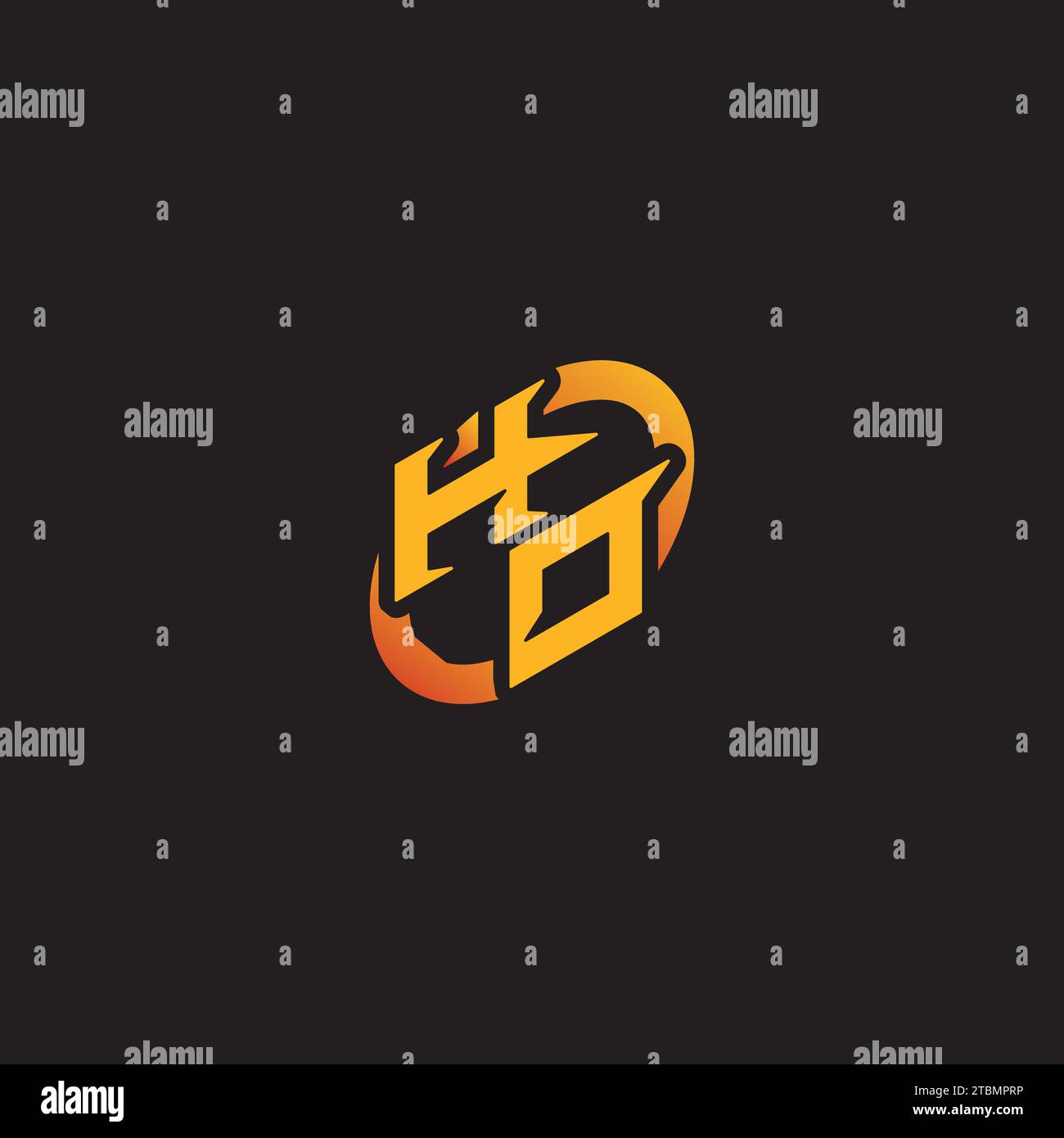 OH combination letter unique initials logo esport for gaming team ...