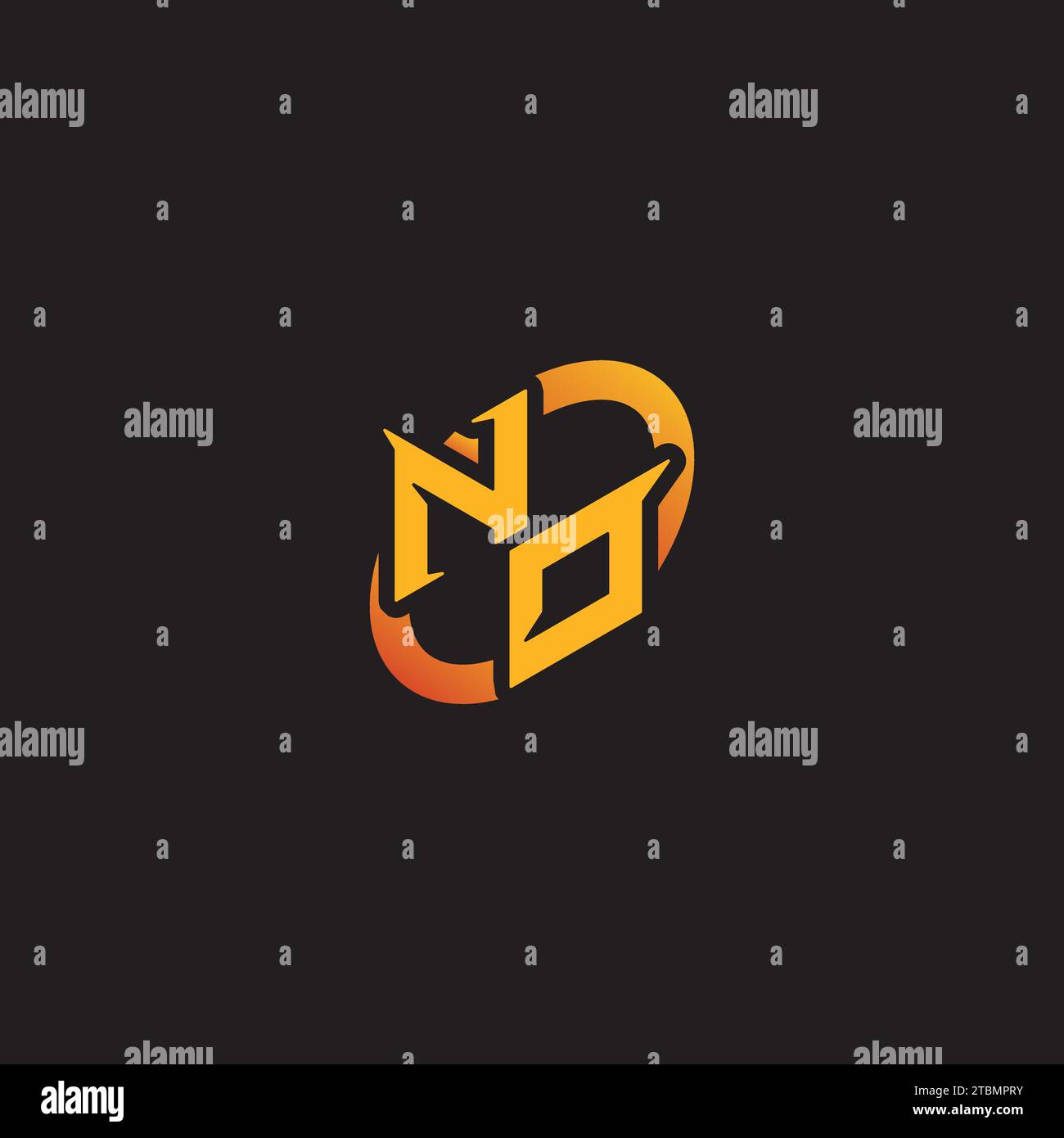 ON combination letter unique initials logo esport for gaming team ...
