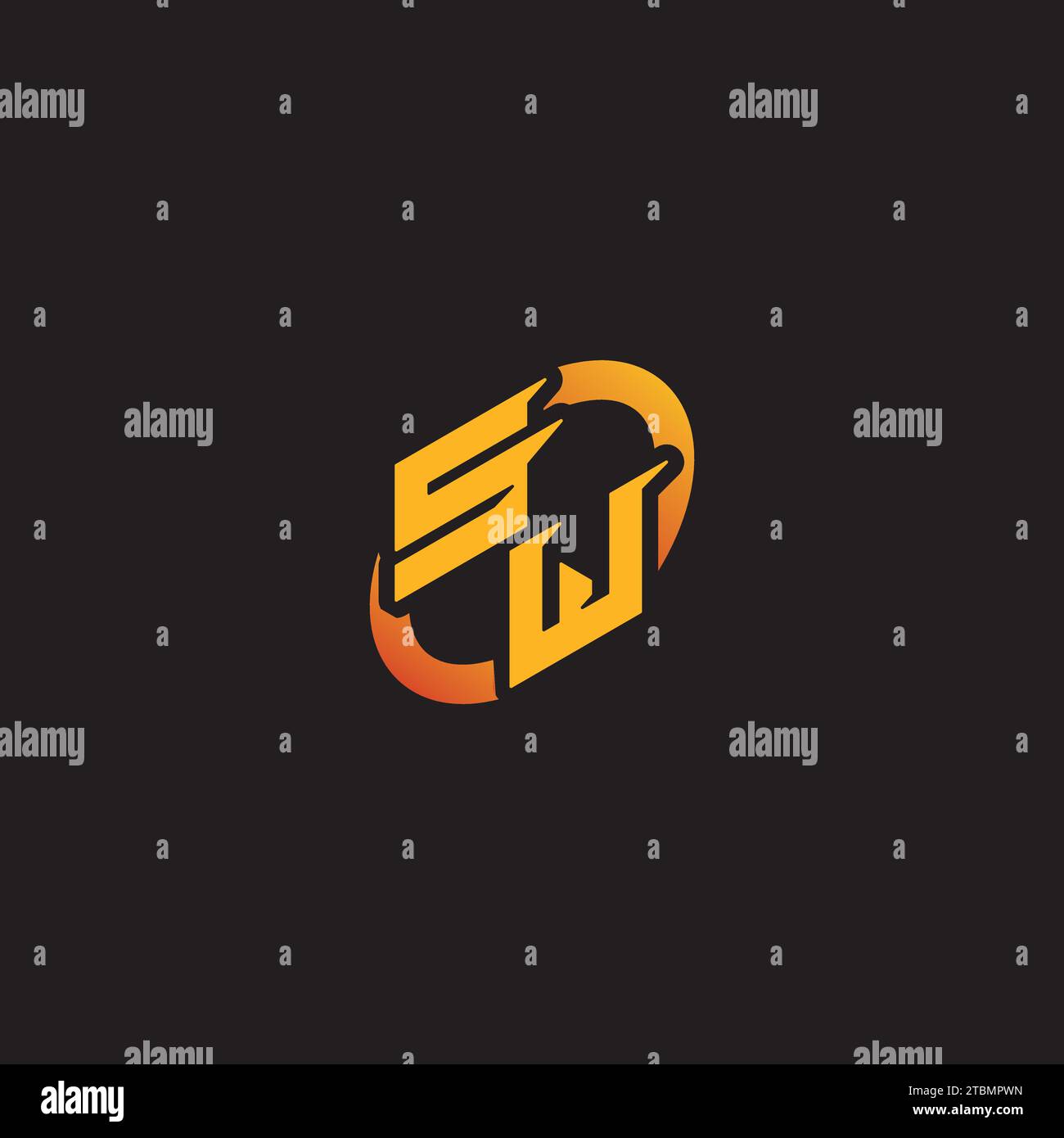 Letter ws logo hi-res stock photography and images - Alamy