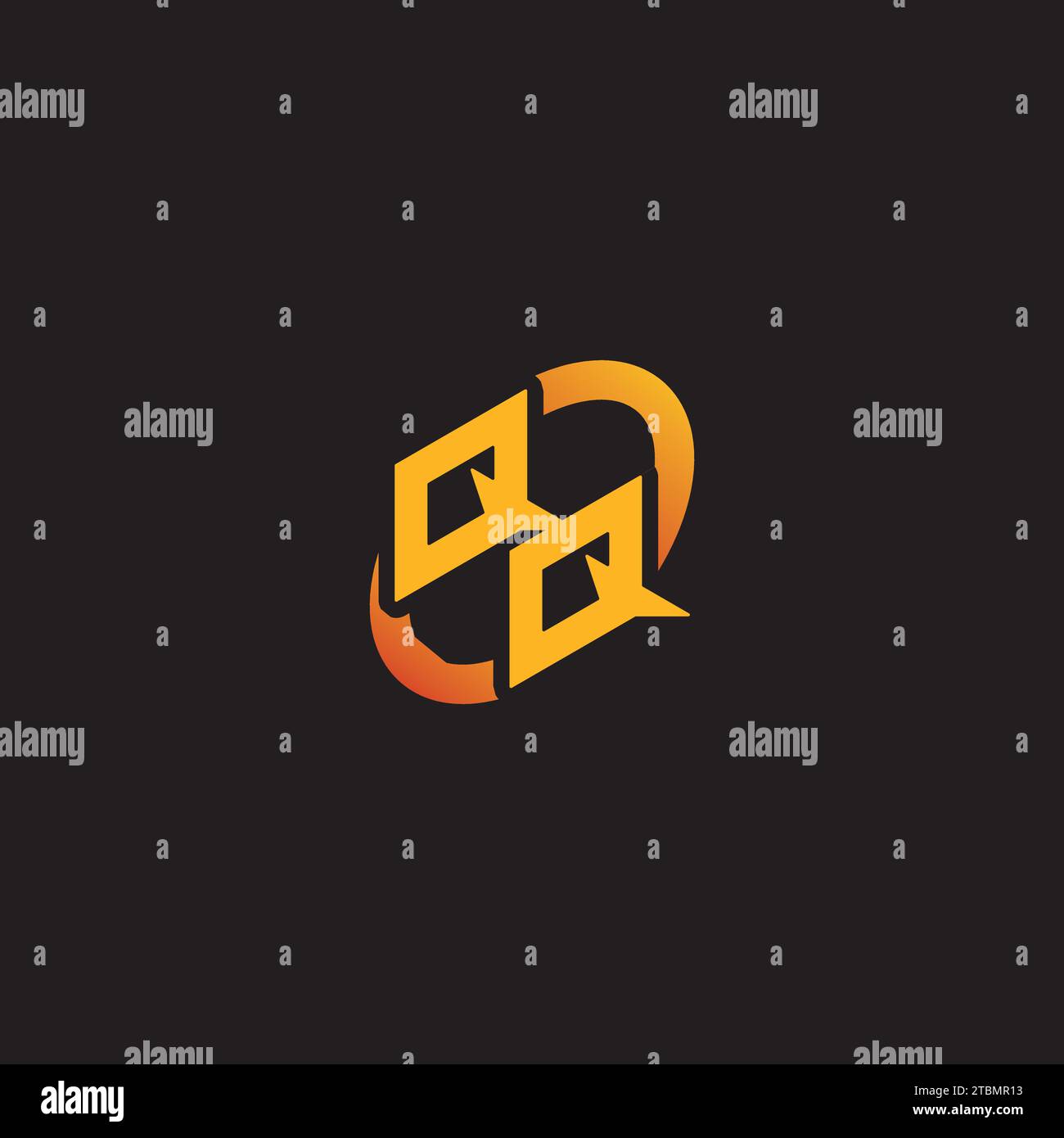 QQ combination letter unique initials logo esport for gaming team ...