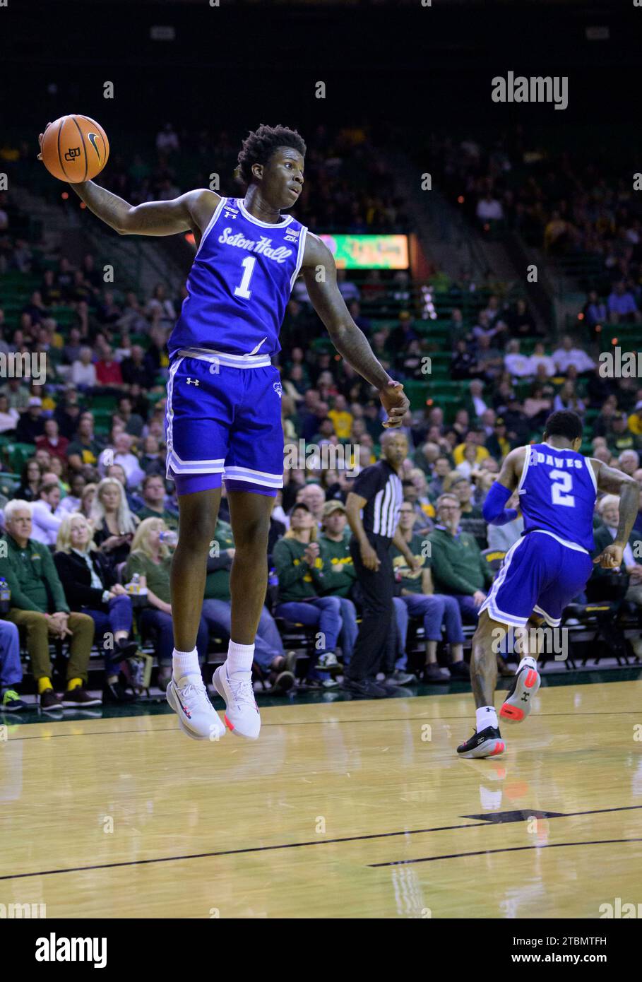 December 5 2023: Seton Hall Pirates guard Kadary Richmond (1) rebounds ...