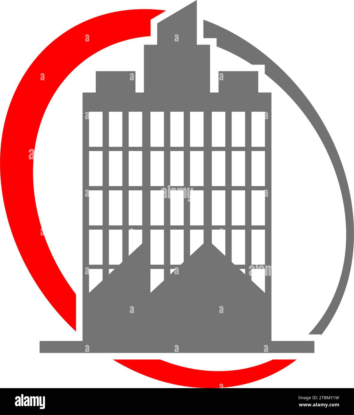 Real Estate Apartment Skyscraper Logo Vector Icon Stock Vector Image ...