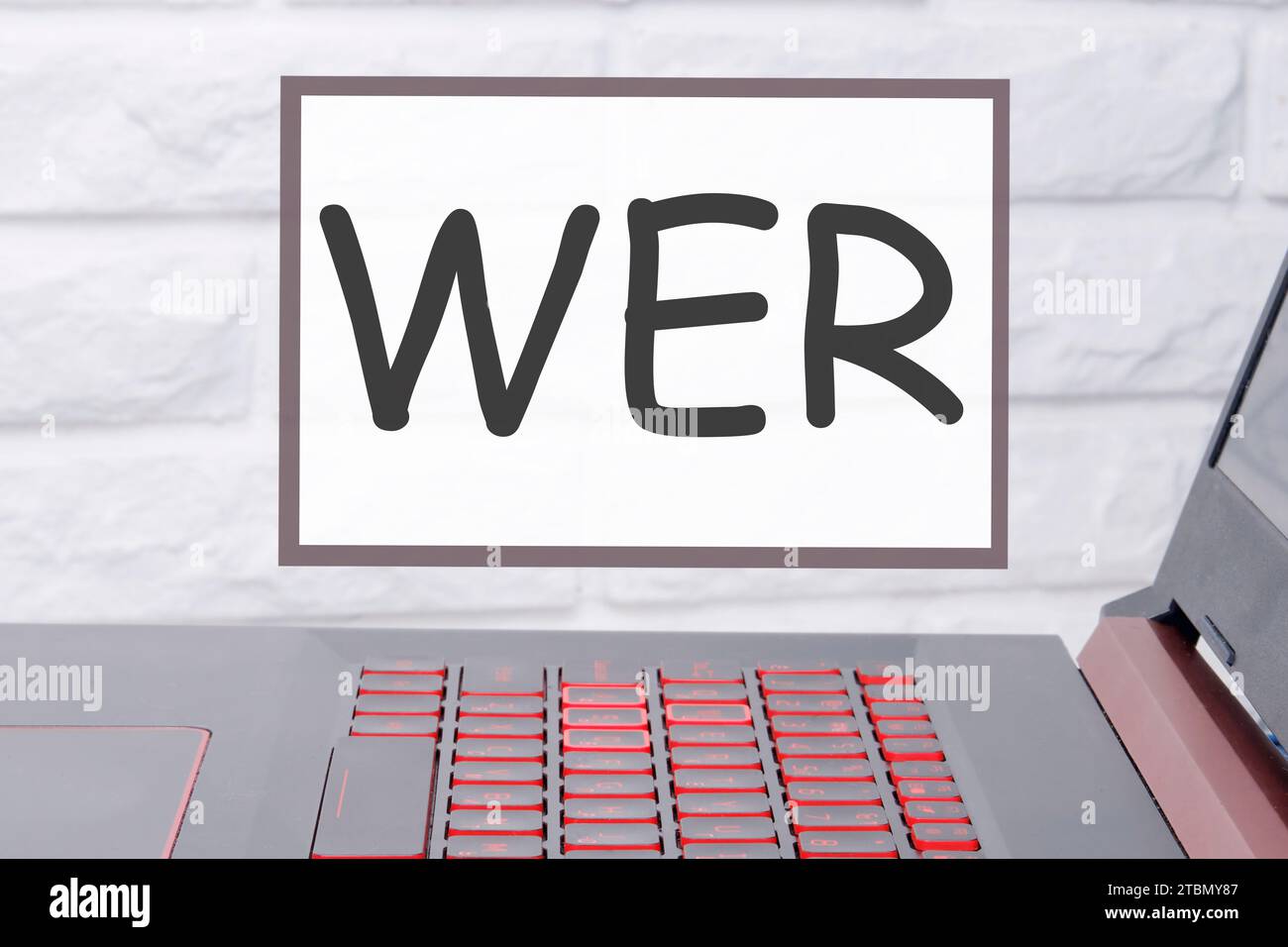 Who, German word for Who, (German: Wer) an inscription on a magnetic ...