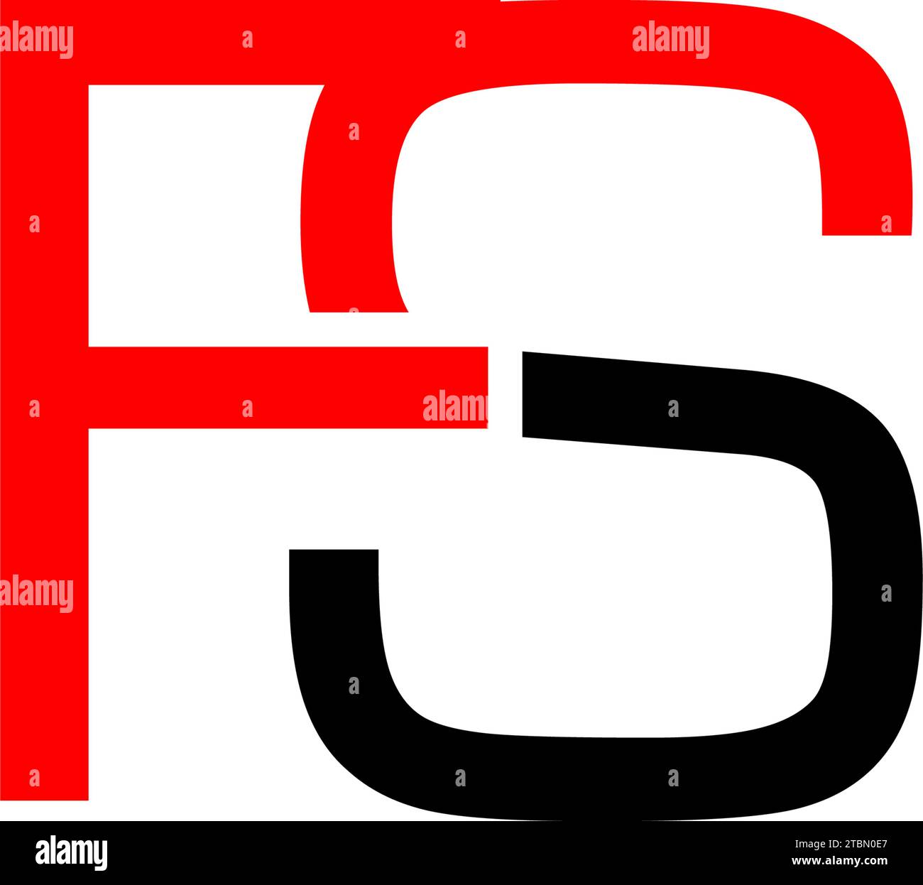 Initial Letter FS Logo Template Design Stock Vector Image & Art - Alamy