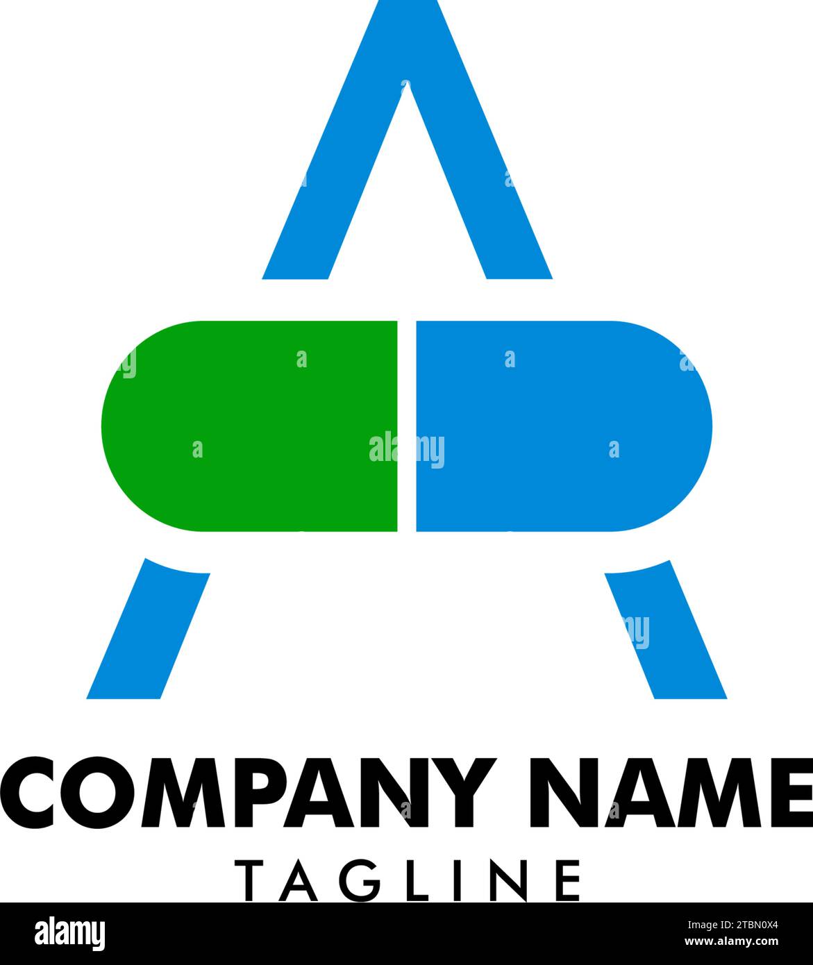 Initial Letter A Pill or Capsule Logo Design Stock Vector Image & Art ...