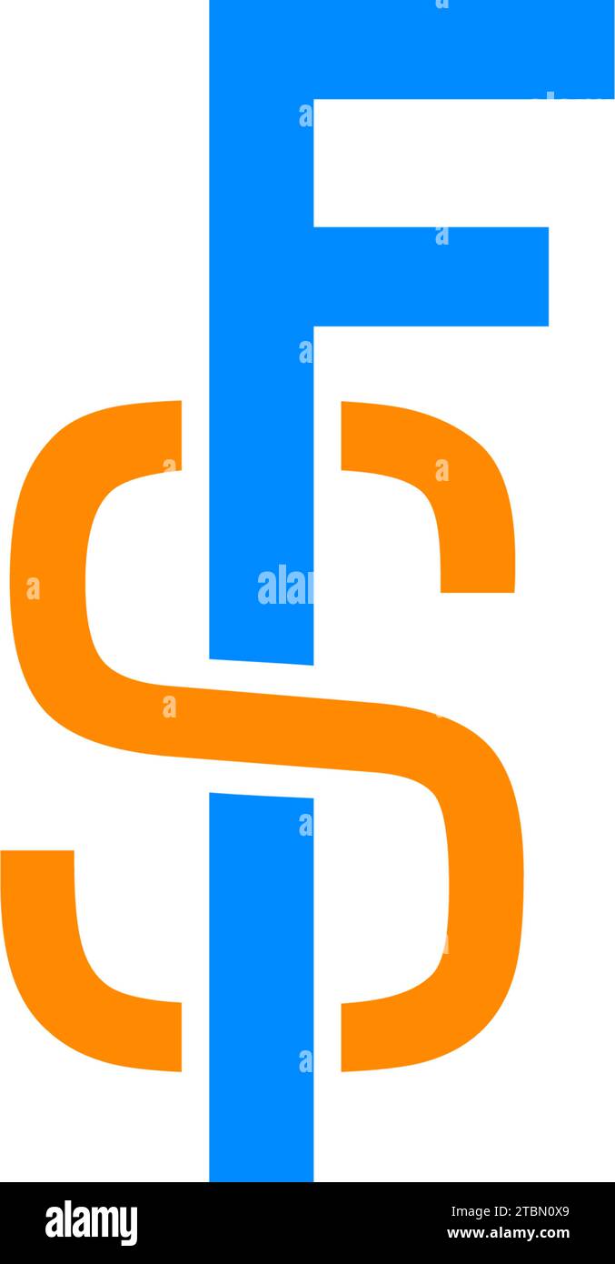 Initial Letter FS Logo Template Design Stock Vector Image & Art - Alamy