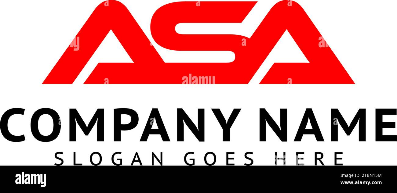 Initial Letter ASA Logo Template Design Stock Vector Image & Art - Alamy