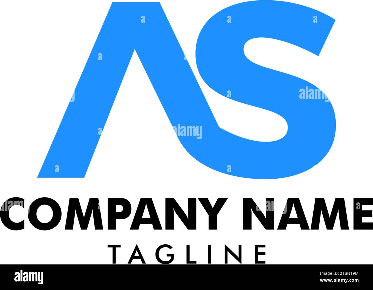 Initial Letter AS Logo Template Design Stock Vector Image & Art - Alamy