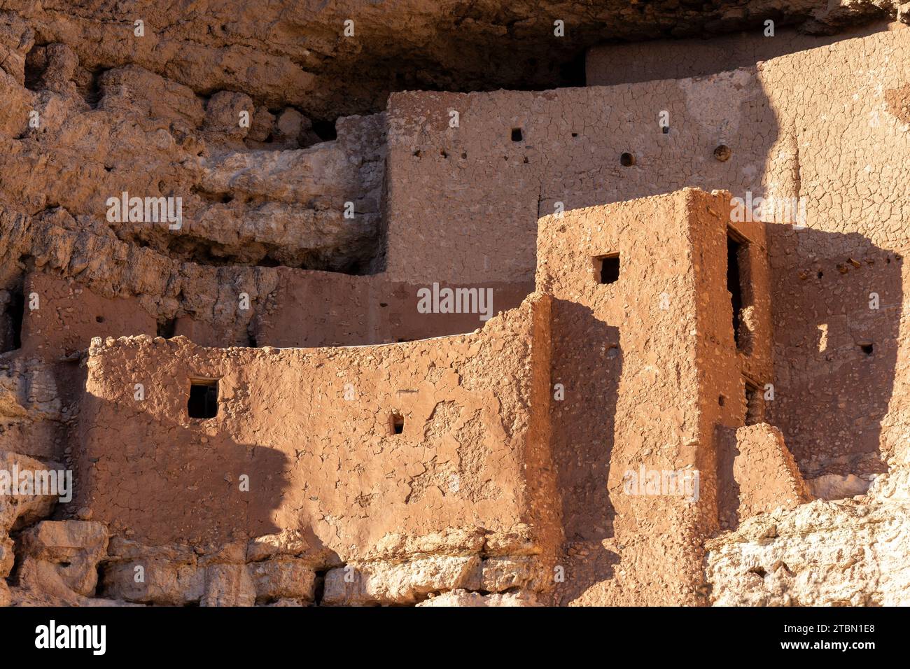Montezuma Castle National Monument Cliff Rock Dwellings Close Up Detail ...