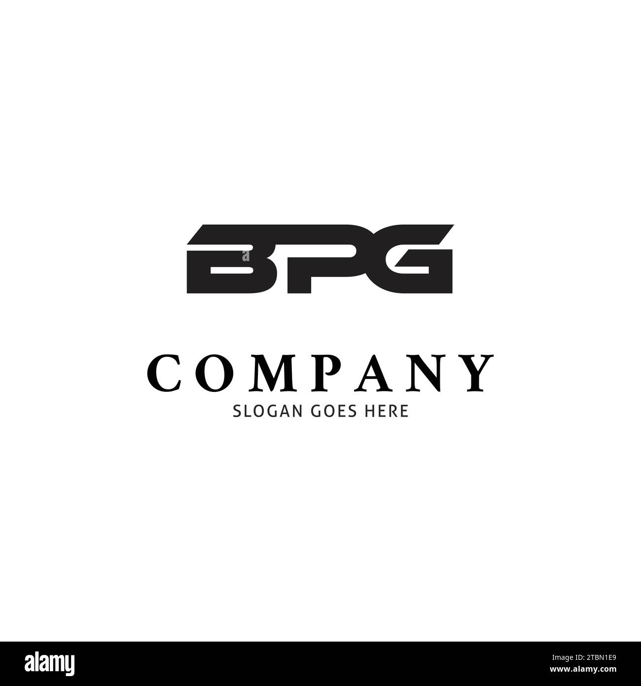 Initial Letter BPG Icon Vector Logo Template Illustration Design Stock ...