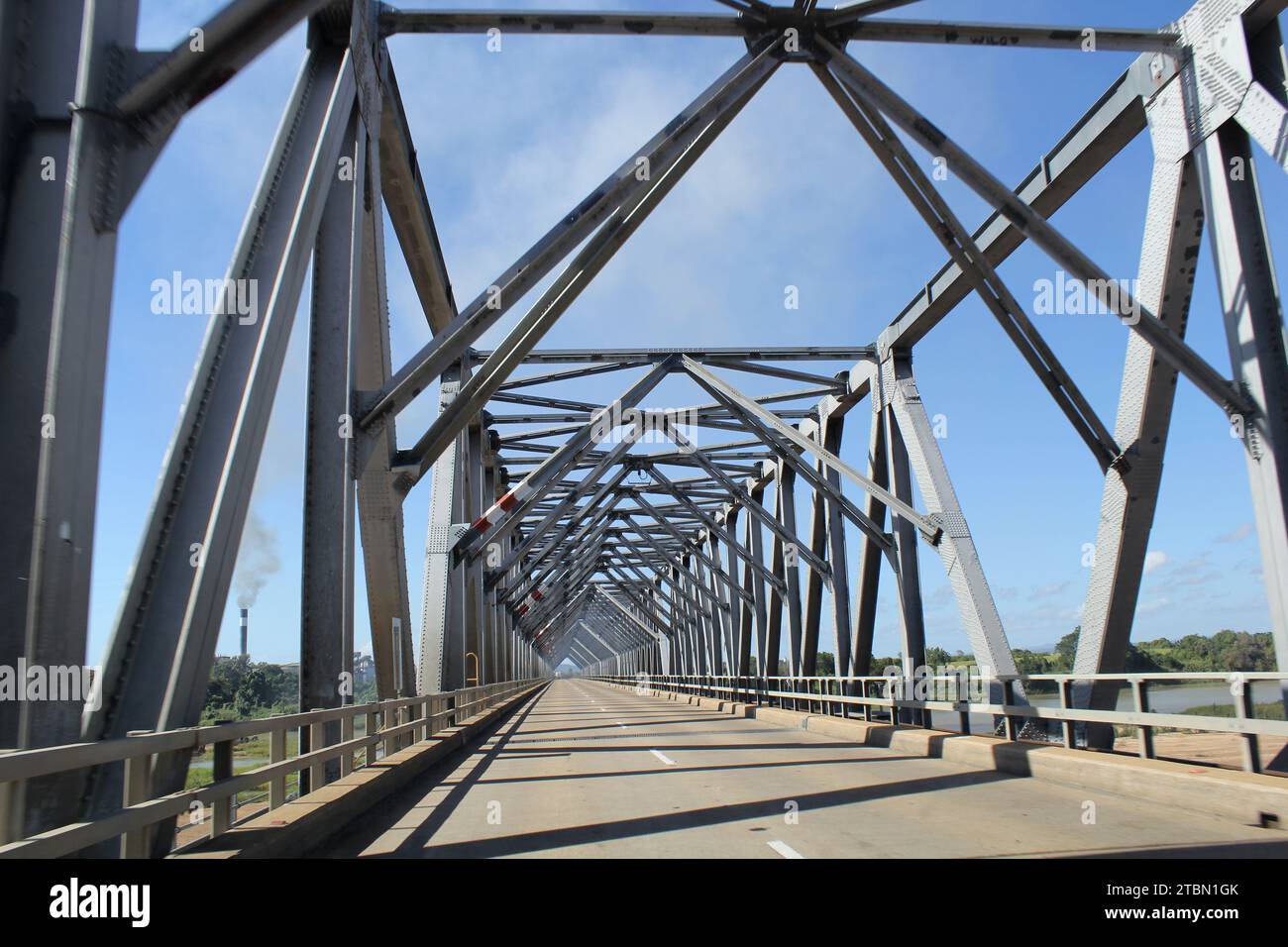Going through the Burdekin Bridge at Home Hill in North Queensland ...
