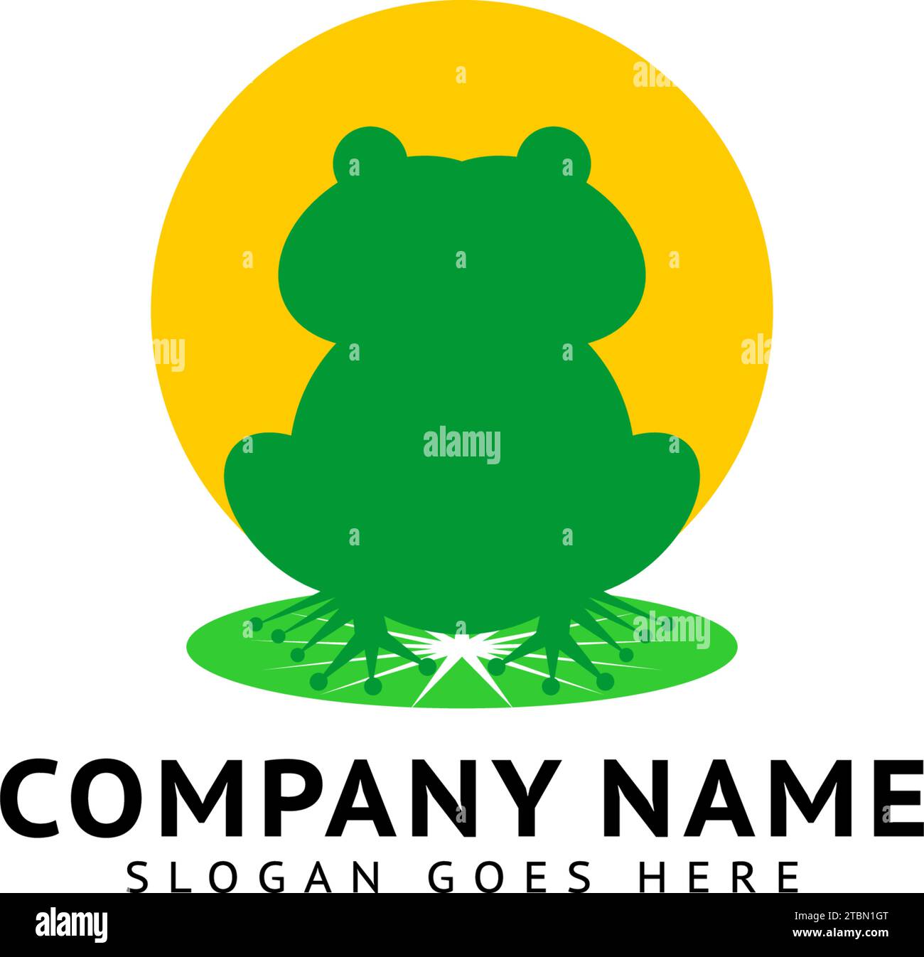 Frog Logo Design Template Vector Illustration Stock Vector Image & Art ...