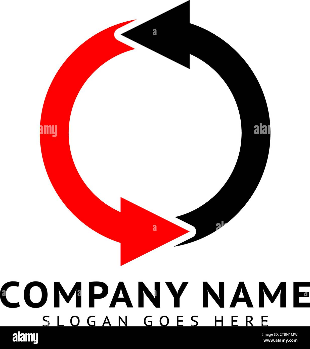 Circle Arrow Logo Template Vector Design Stock Vector Image & Art - Alamy