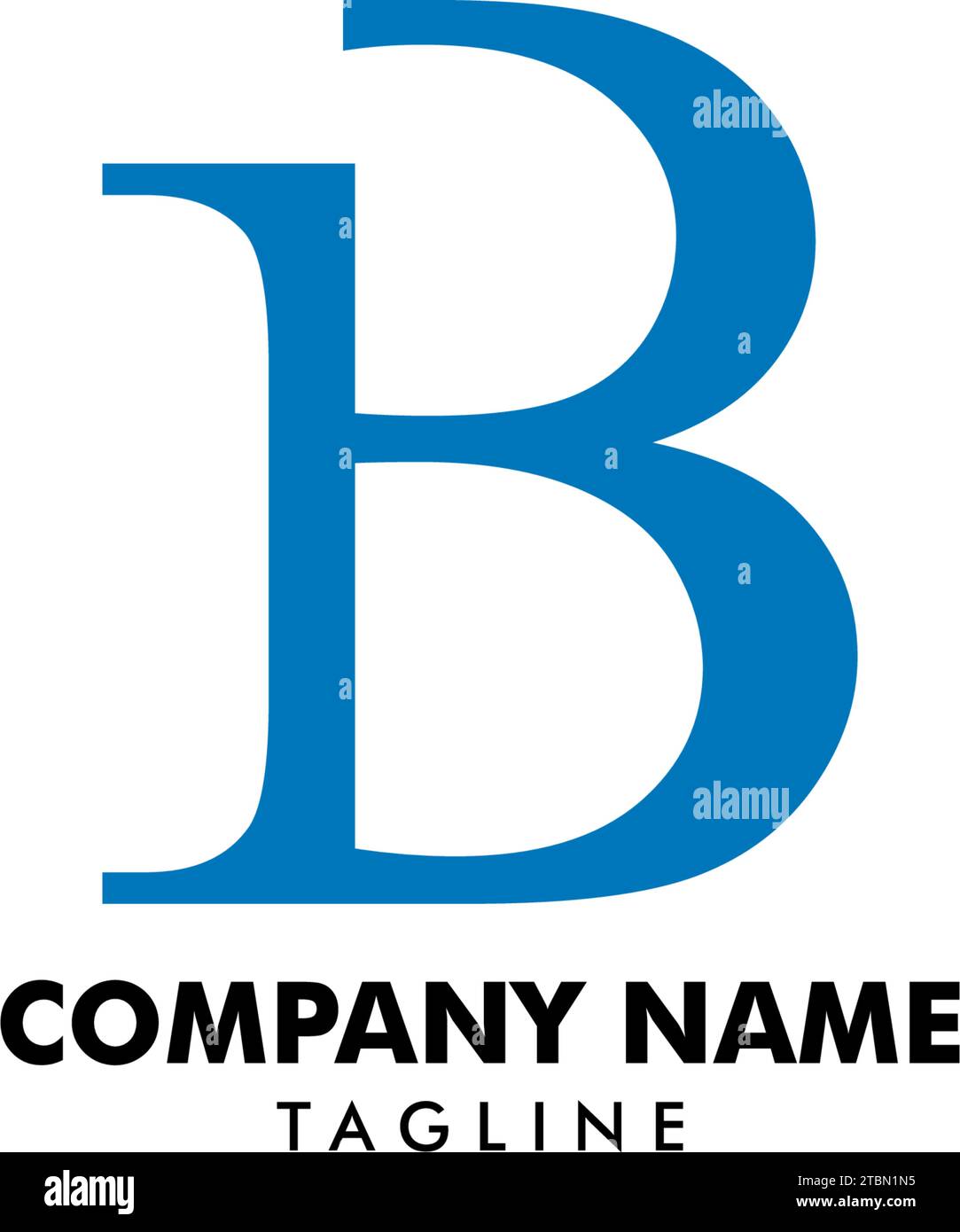 Initial Letter B Logo Template Design Stock Vector Image & Art - Alamy