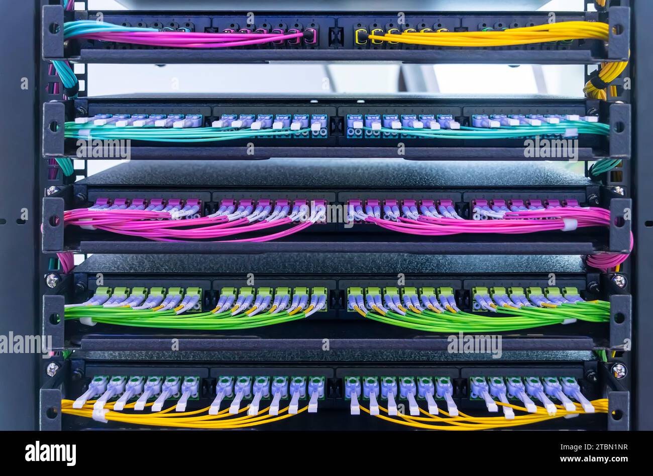 Technology center with fiber optic equipmen Stock Photo - Alamy