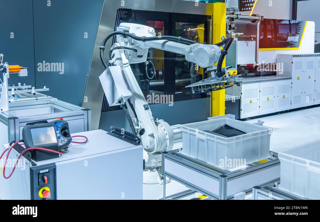 automatic pneumatic piston sucker unit on industrial machine,automation ...