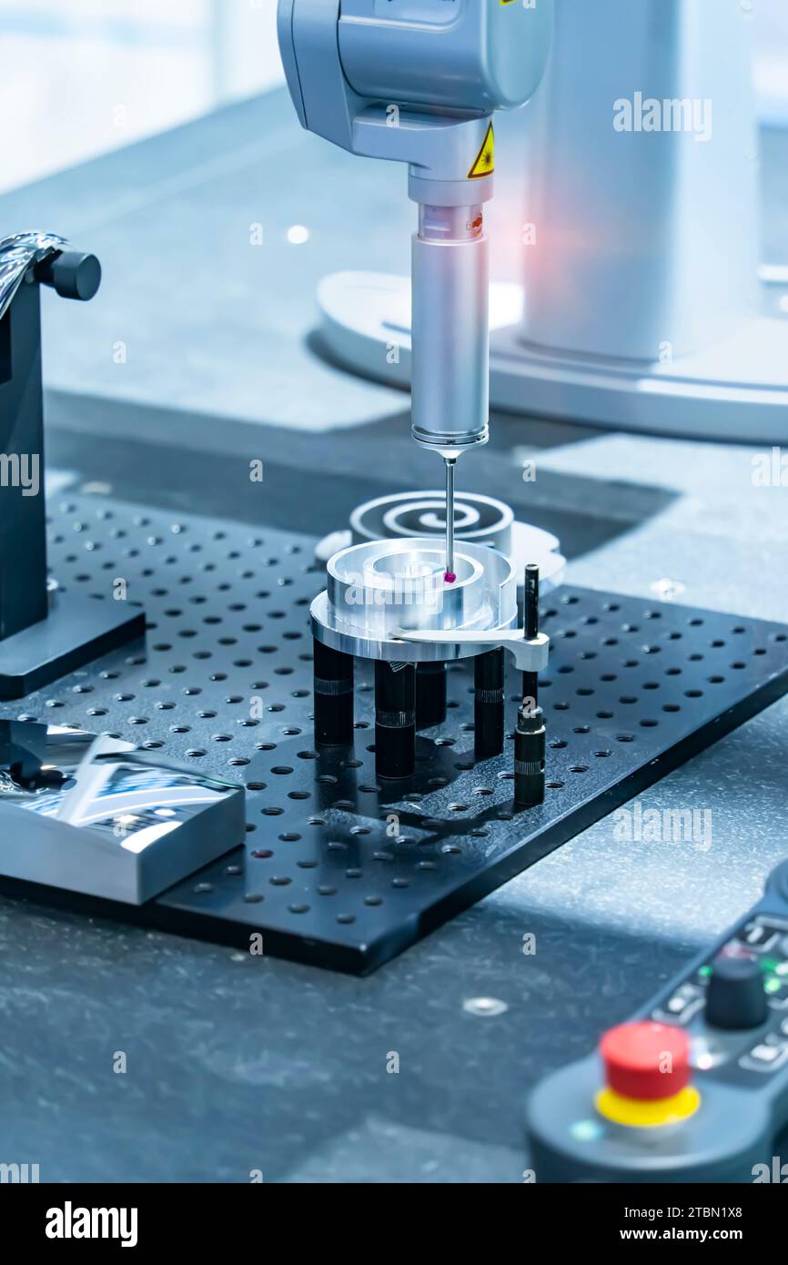 inspection dimension aluminum automotive parts by CMM Stock Photo - Alamy