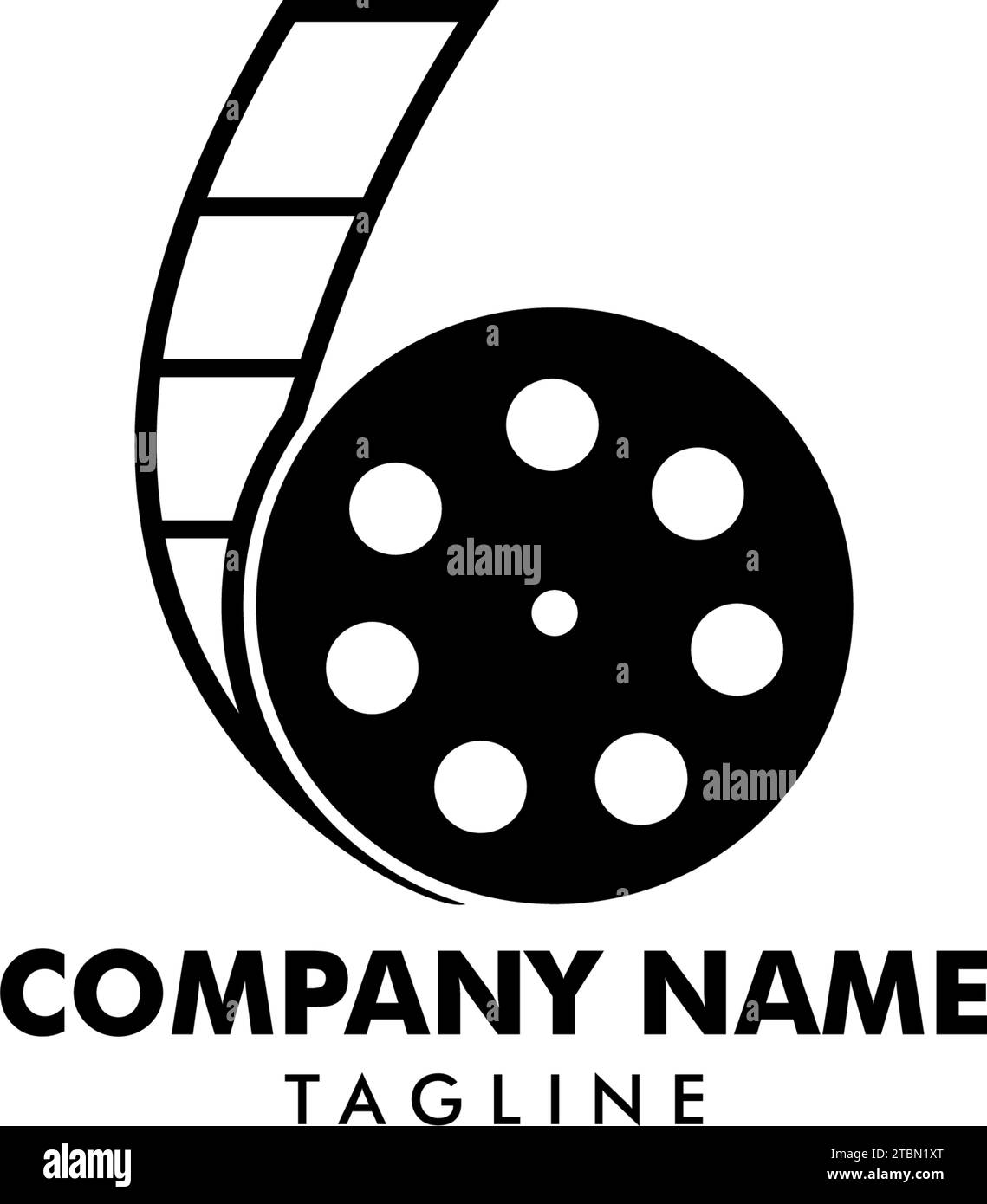 Initial Letter B Roll Films Logo Design Vector Stock Vector Image & Art ...