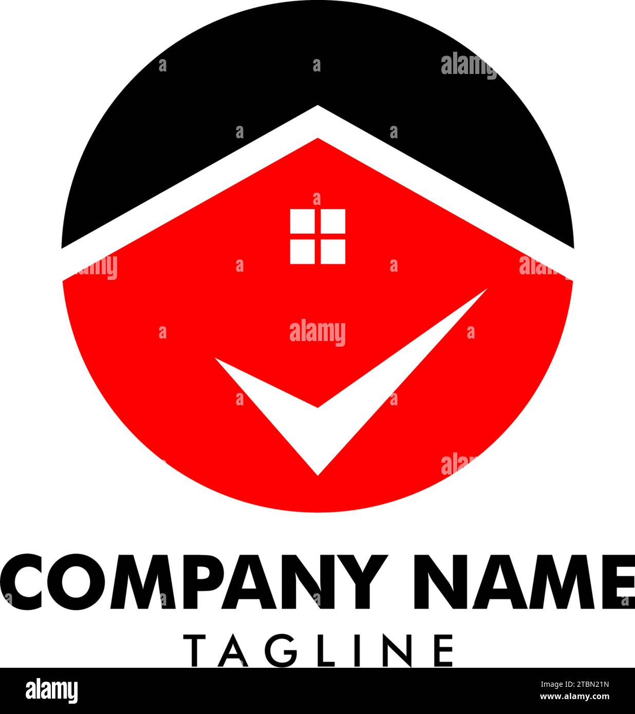 Check Mark Real Estate Logo Template Stock Vector Image & Art - Alamy