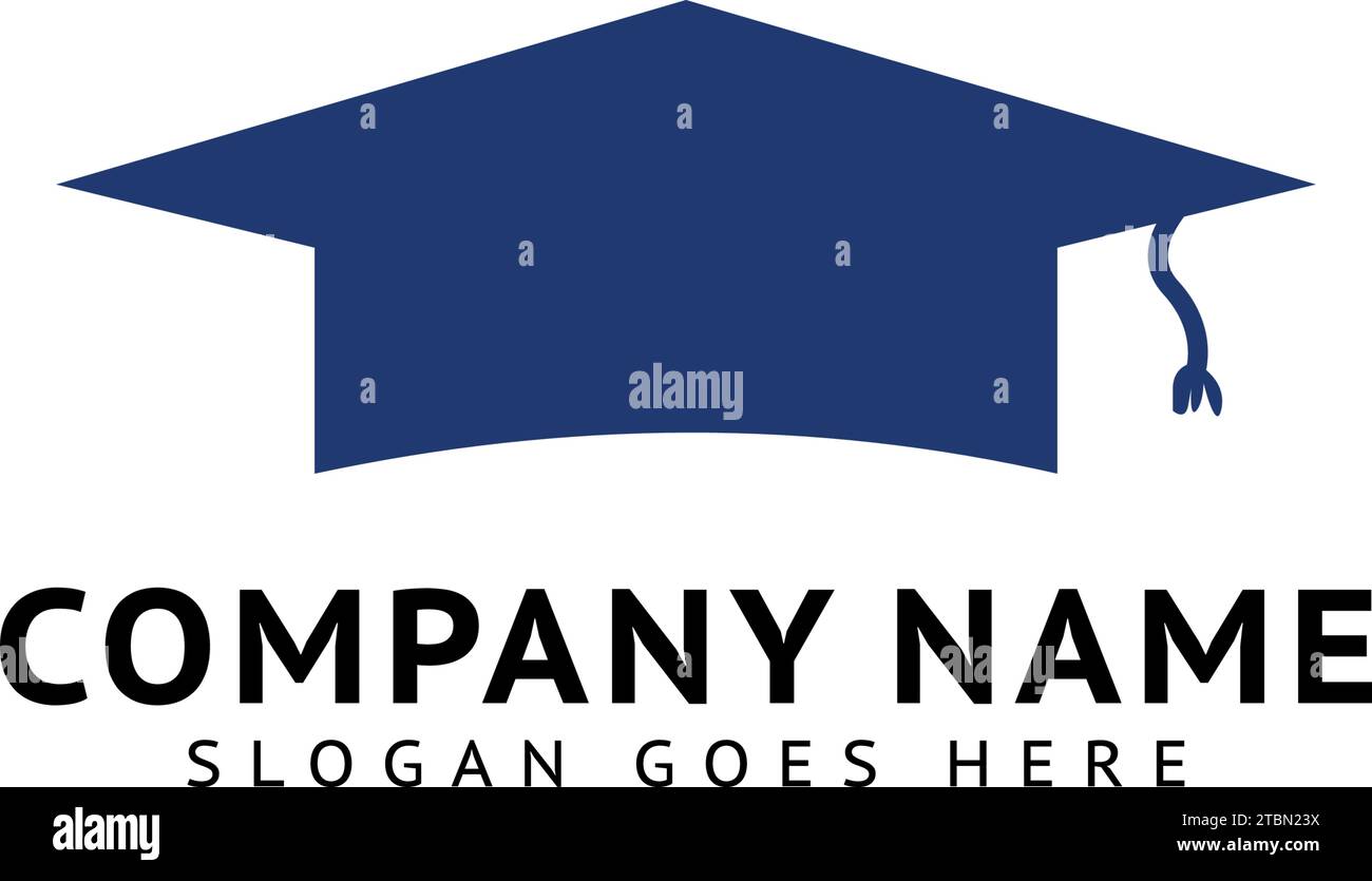 Graduation Cap Vector Logo Template Design Elements Stock Vector Image ...