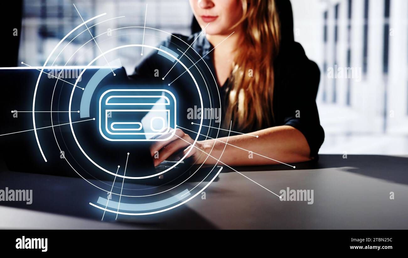 Online Electronic Bank Statement. Business Account On Laptop Stock ...