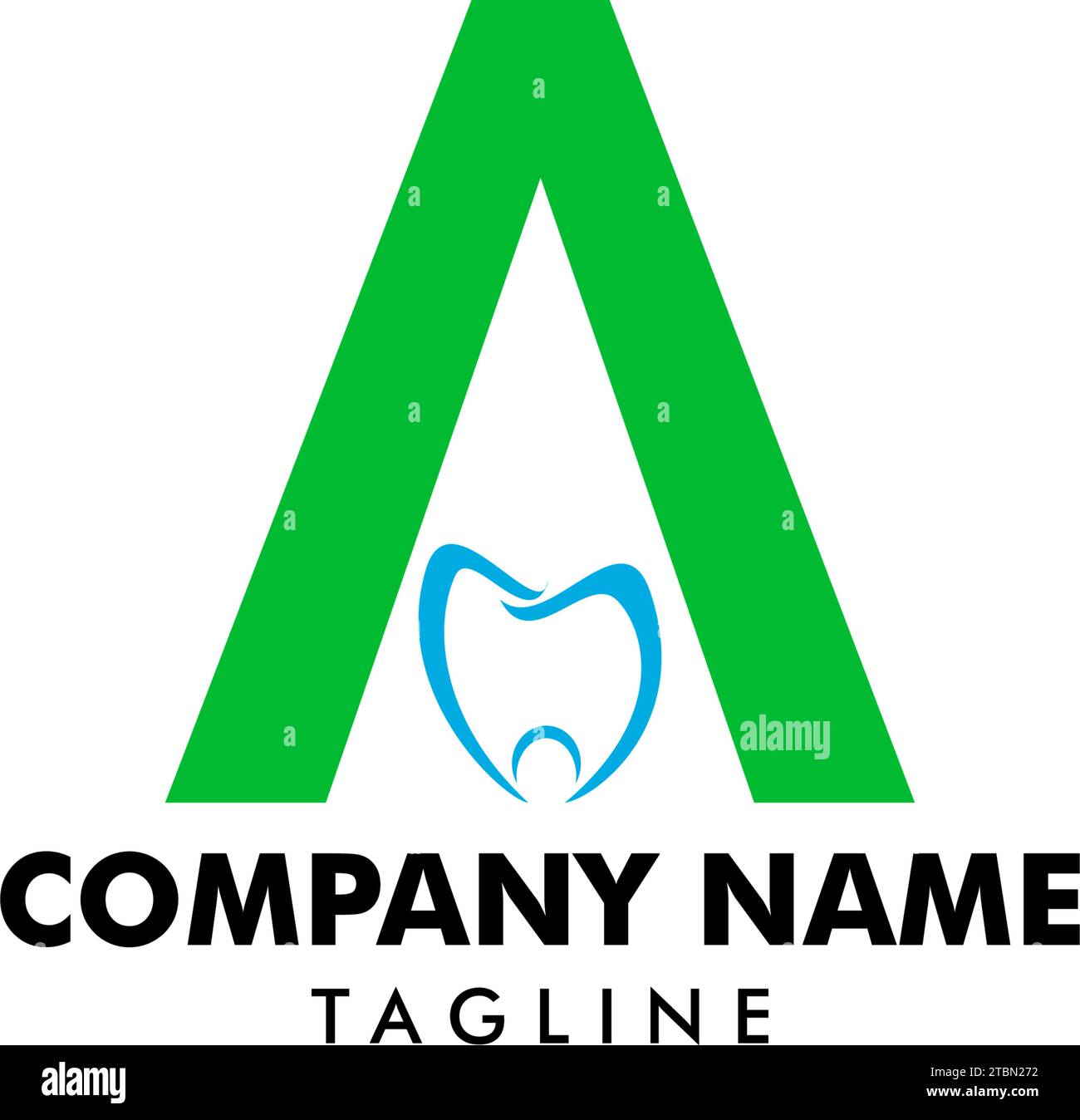 Initial Letter A Dental Logo Design Template Stock Vector Image & Art ...
