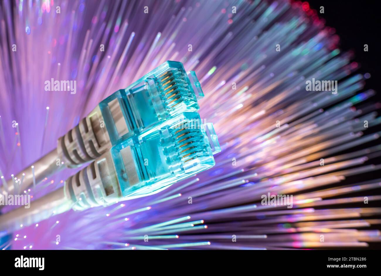 network cables closeup with fiber optical background Stock Photo - Alamy