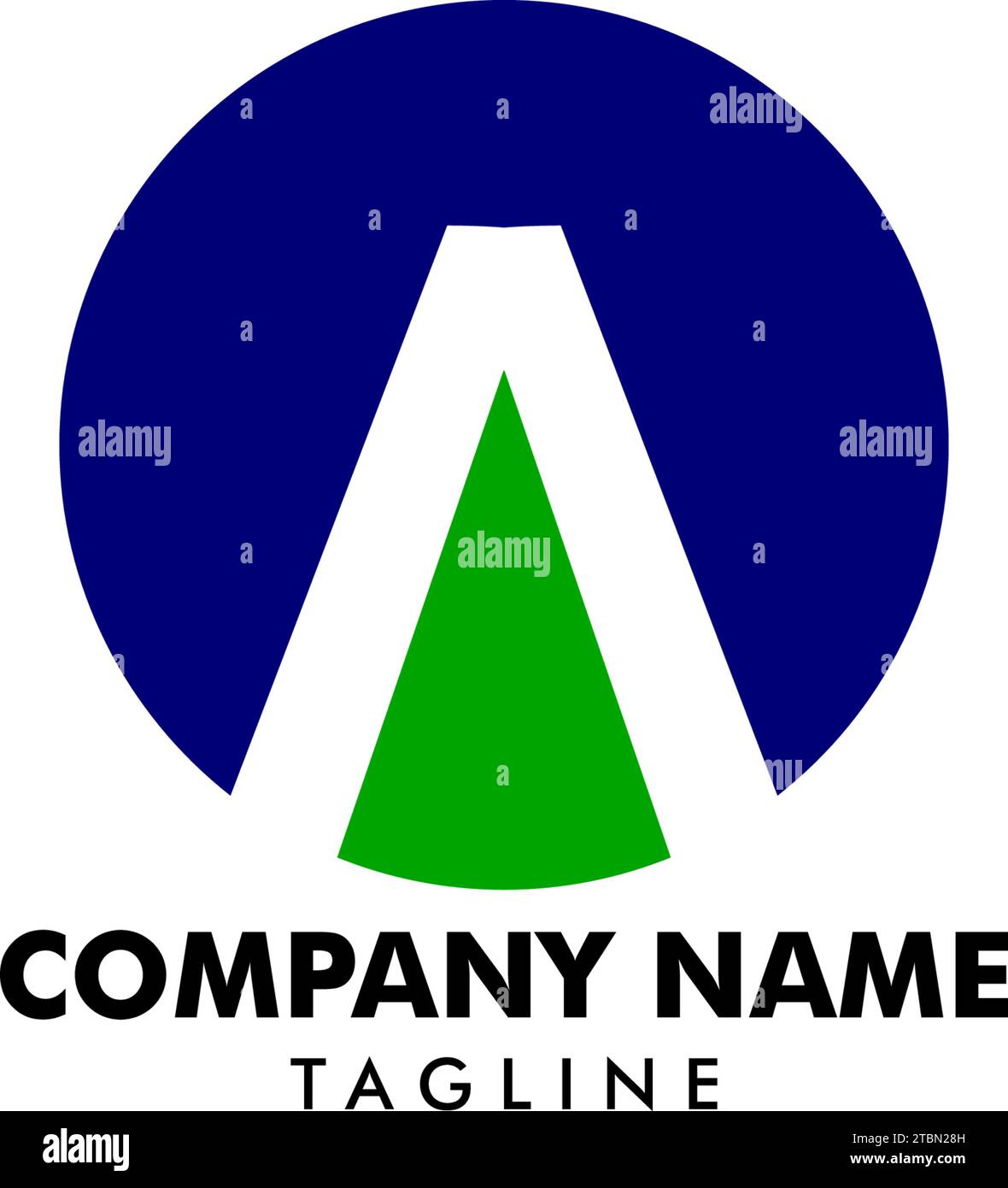 Initial Letter A Circle Logo Vector Stock Vector Image & Art - Alamy