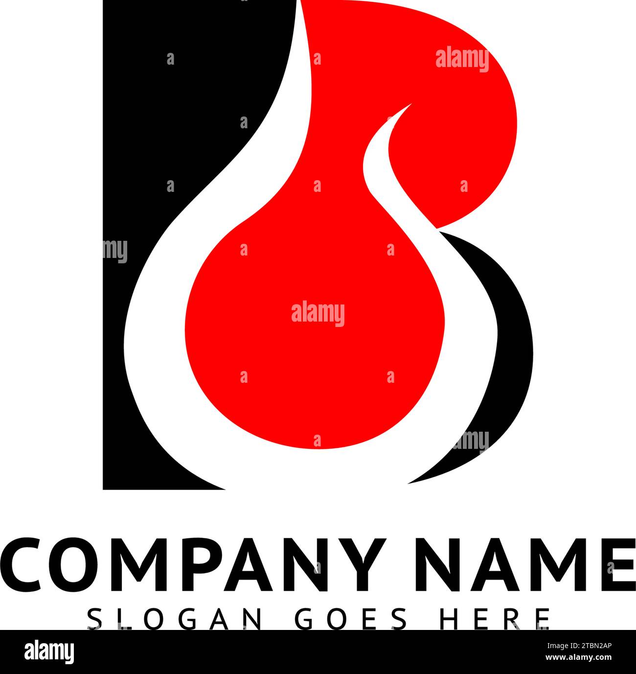Initial Letter B Fire Logo Design Stock Vector Image & Art - Alamy