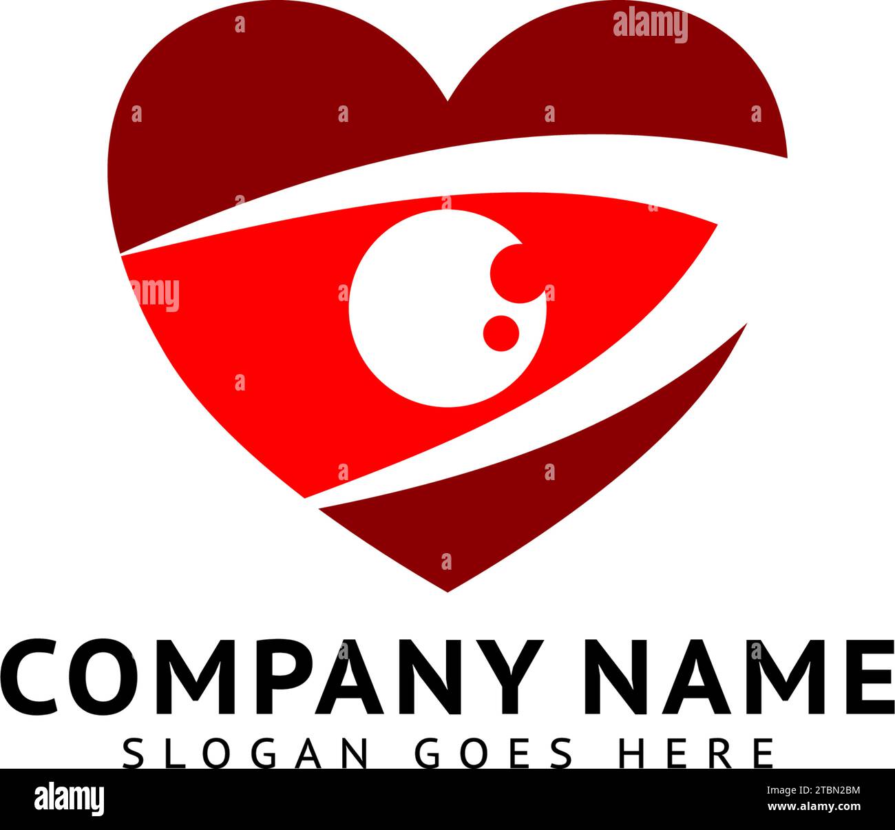 Eye heart love logo vector design Stock Vector Image & Art - Alamy