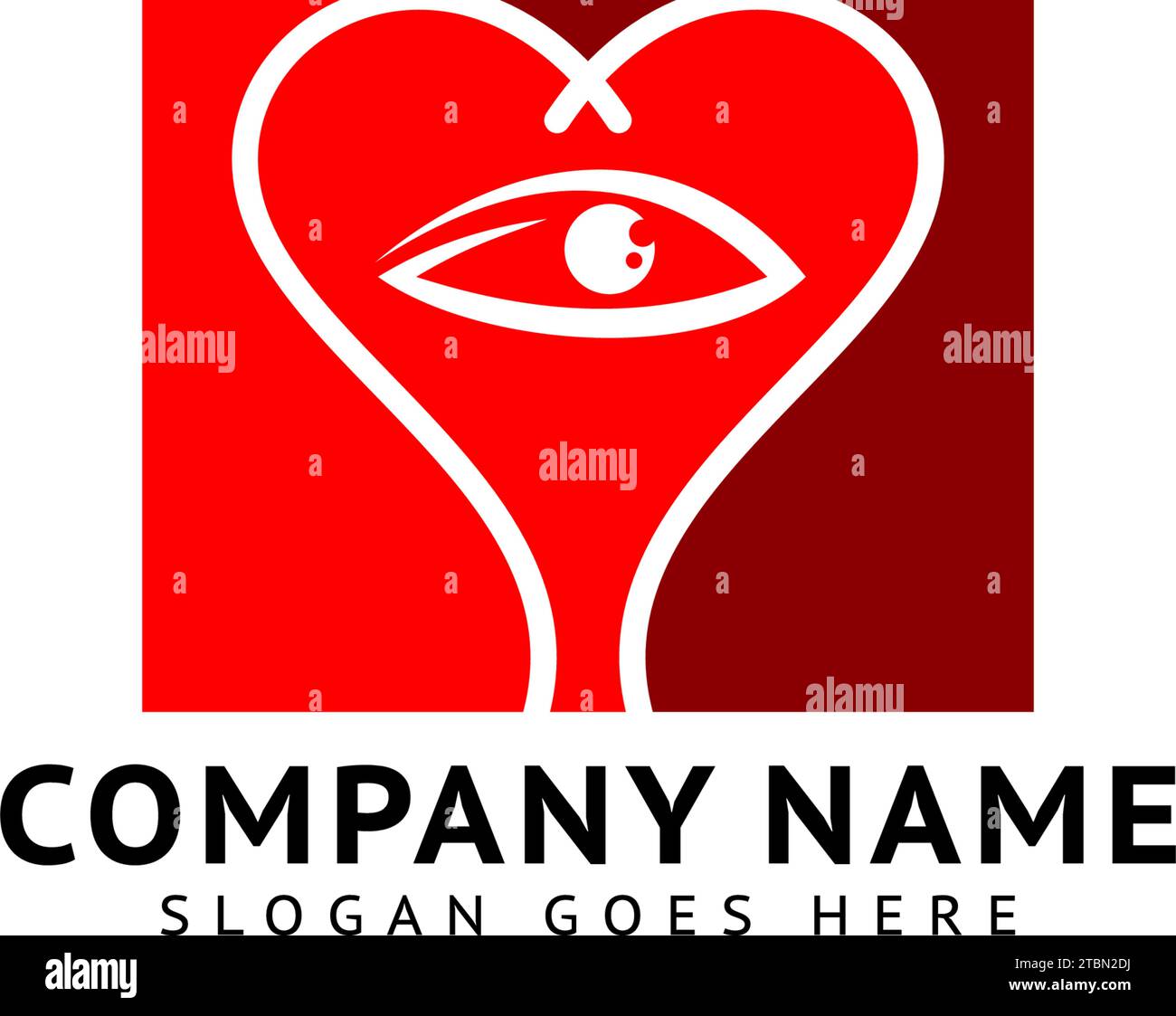 Eye heart love logo vector design Stock Vector Image & Art - Alamy
