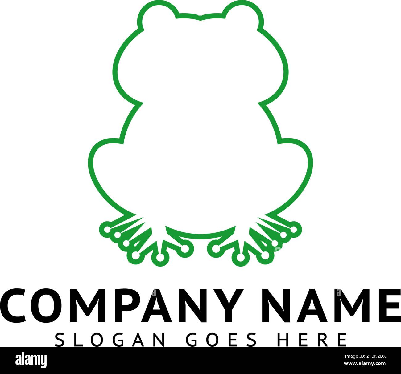 Frog Logo Design Template Vector Illustration Stock Vector Image & Art ...