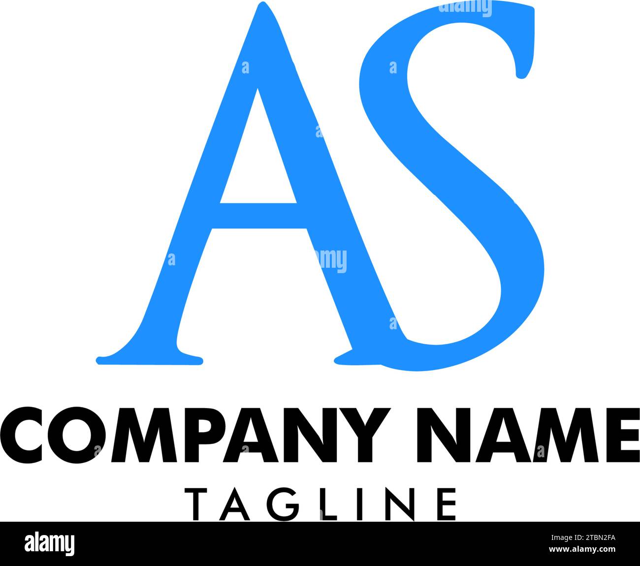 Initial Letter AS Logo Template Design Stock Vector Image & Art - Alamy